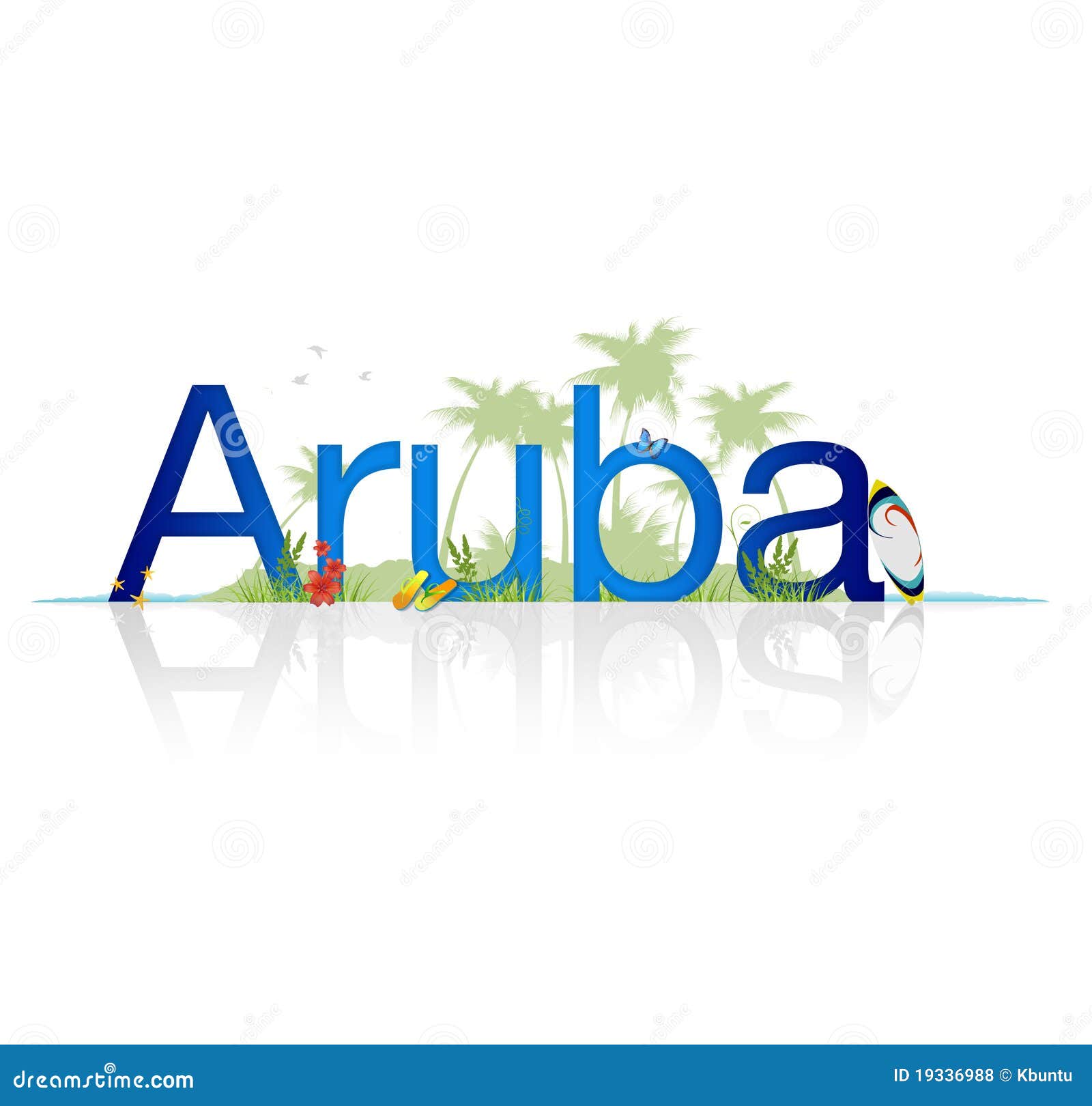 Aruba stock illustration. Illustration of paradise, retreat - 19336988