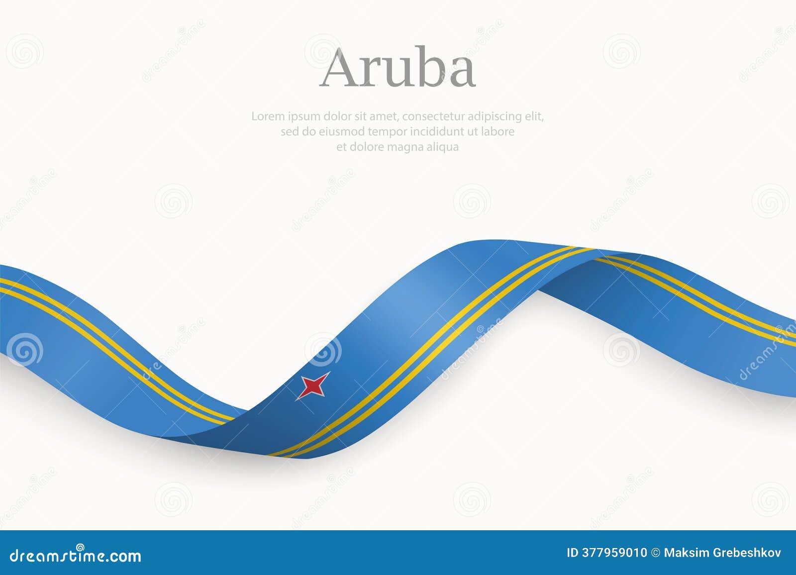 Aruba Map With Flag. Cartoon Vector | CartoonDealer.com #177037183
