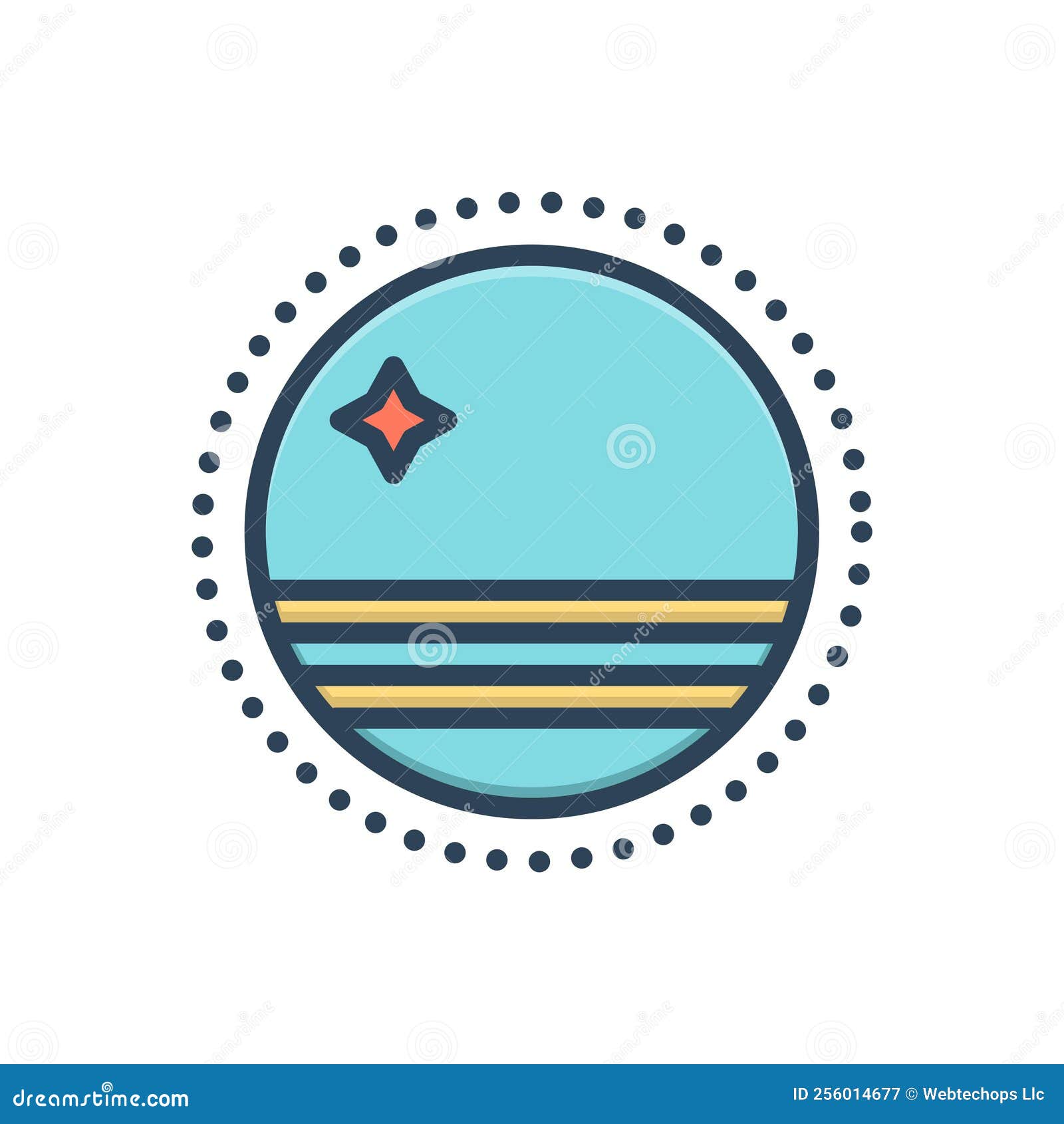 Color Illustration Icon for Aruba, Country and Flag Stock Vector ...