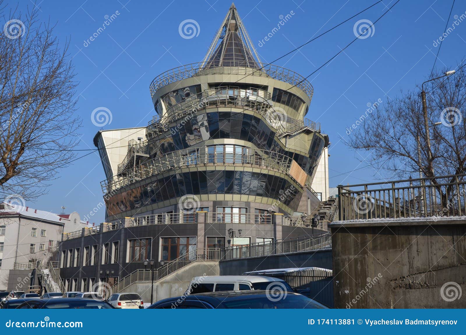 The Arun Center Building Zoomed Stock Image - Image of landmark, modern ...