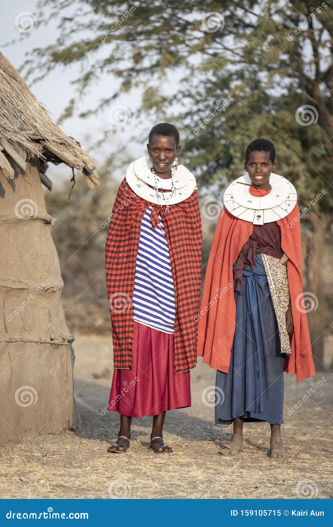 Beautiful Maasai Women In Traditional Clothing Editorial Image Image