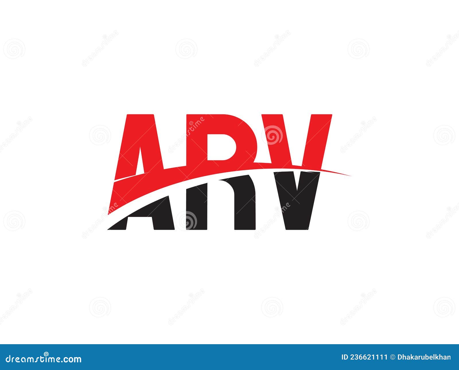 ARV Letter Initial Logo Design Vector Illustration Stock Vector ...