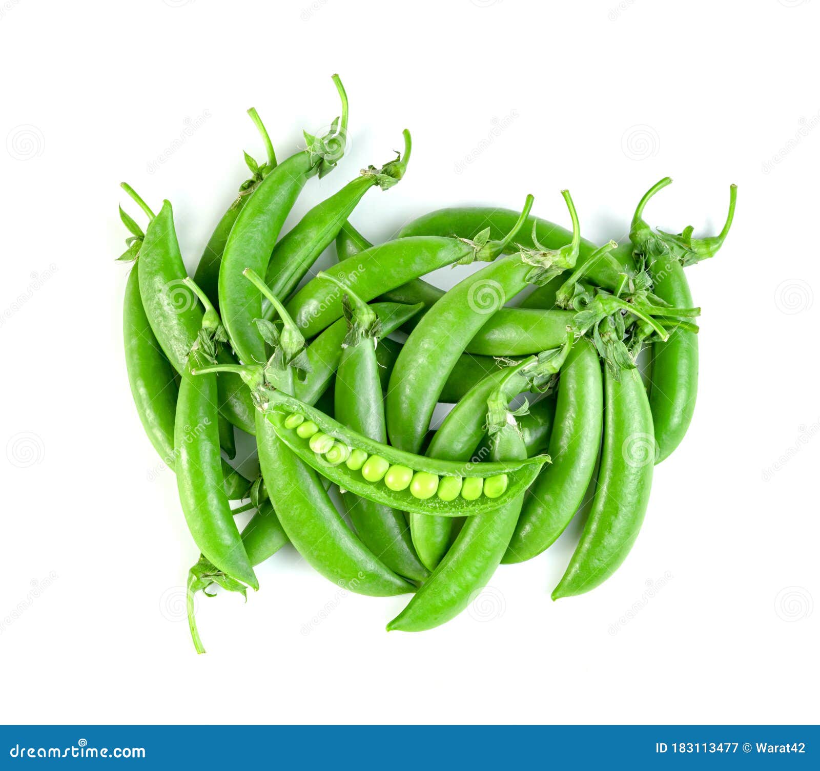 Arvejas Verdes Aisladas En Fondo Blanco Imagen de archivo - Imagen de ...