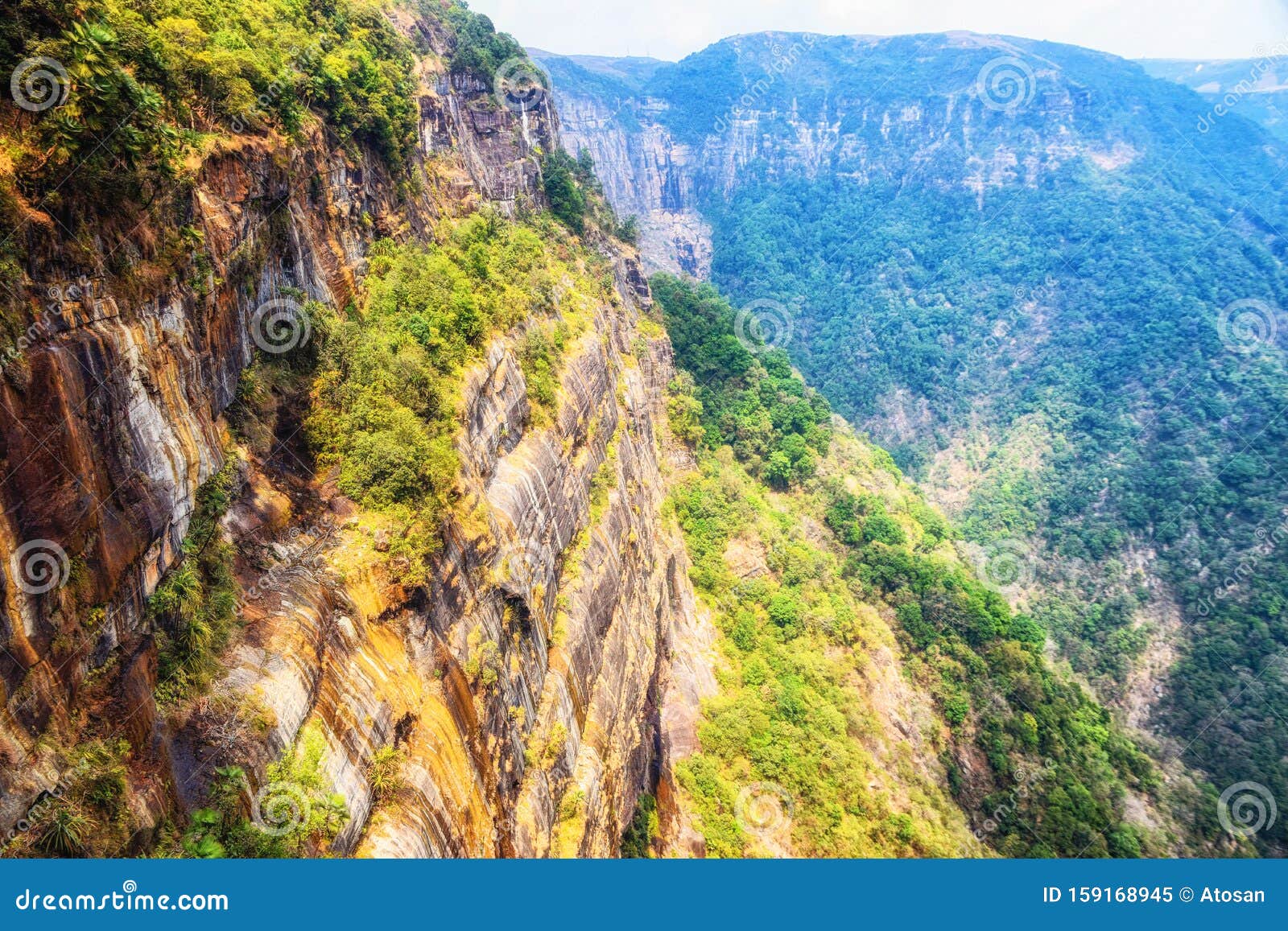 Arwah Cave Gorge, Cherrapunji, India Stock Image - Image of water ...