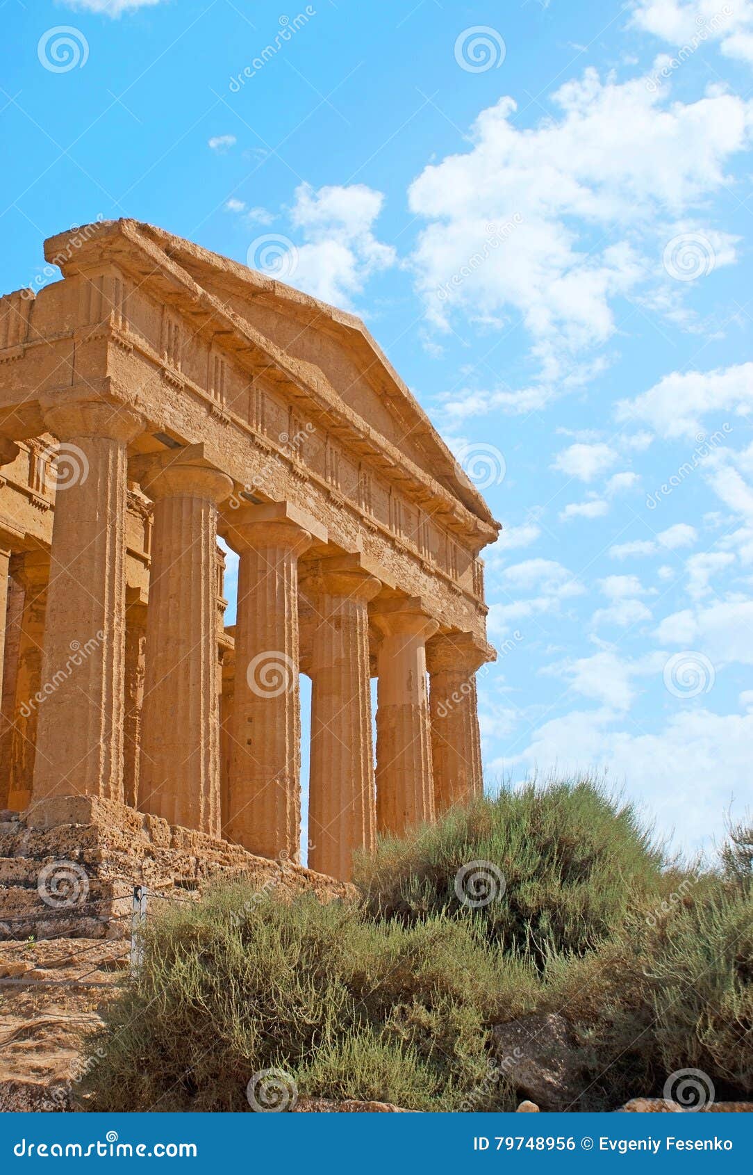 As colunas gregas delgadas foto de stock. Imagem de parque - 79748956