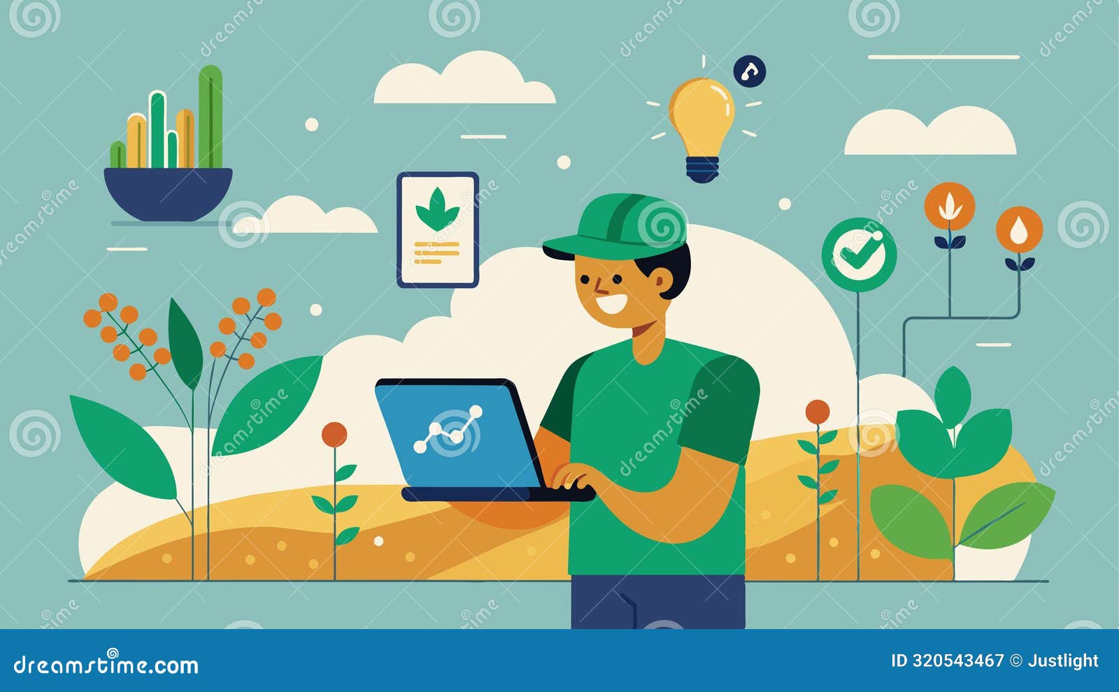 As the Crops Grow the Digital Platform Continually Tracks Their ...