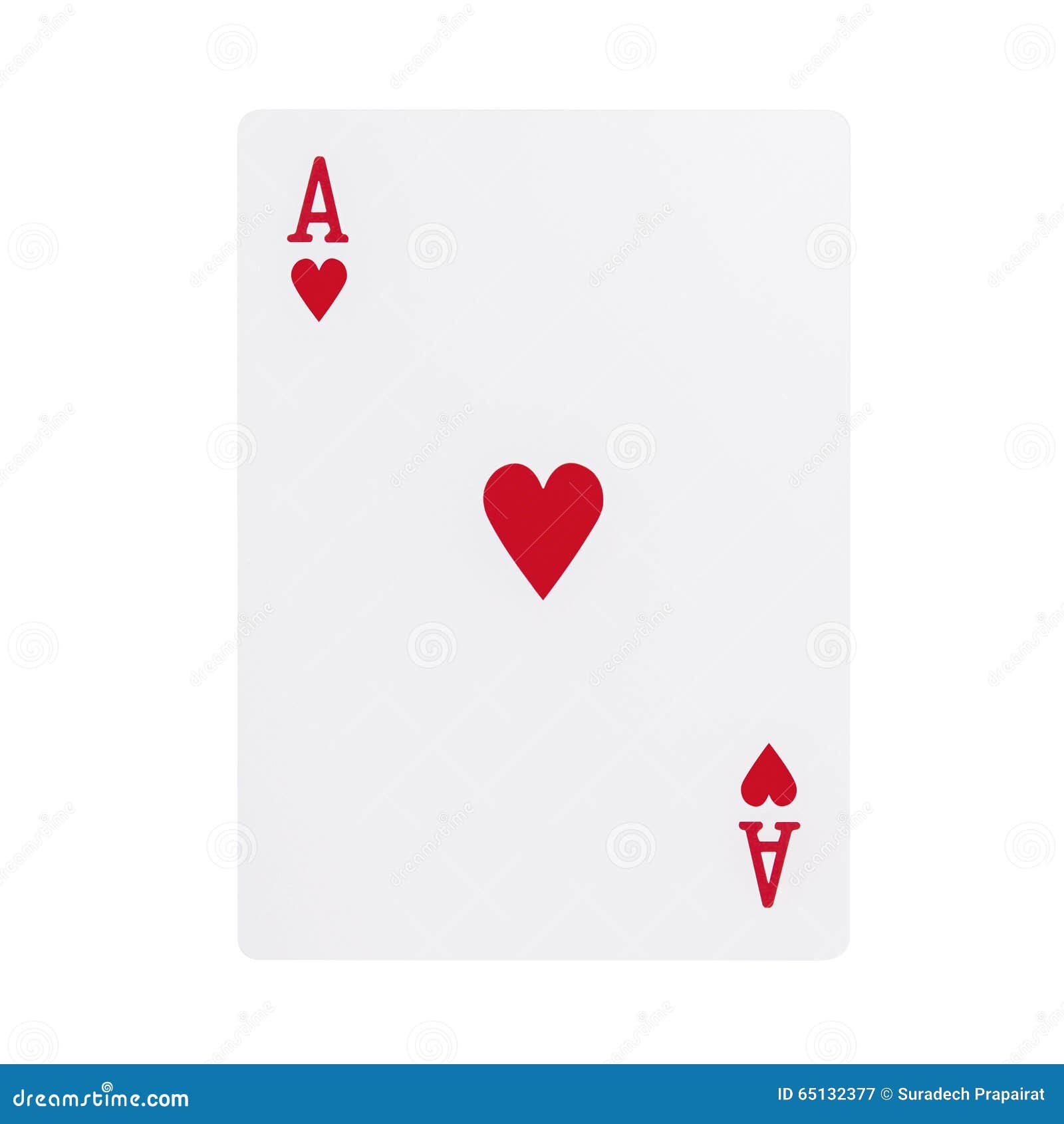 As De Carte De Jeu De Coeurs Illustration Stock - Illustration du plat ...