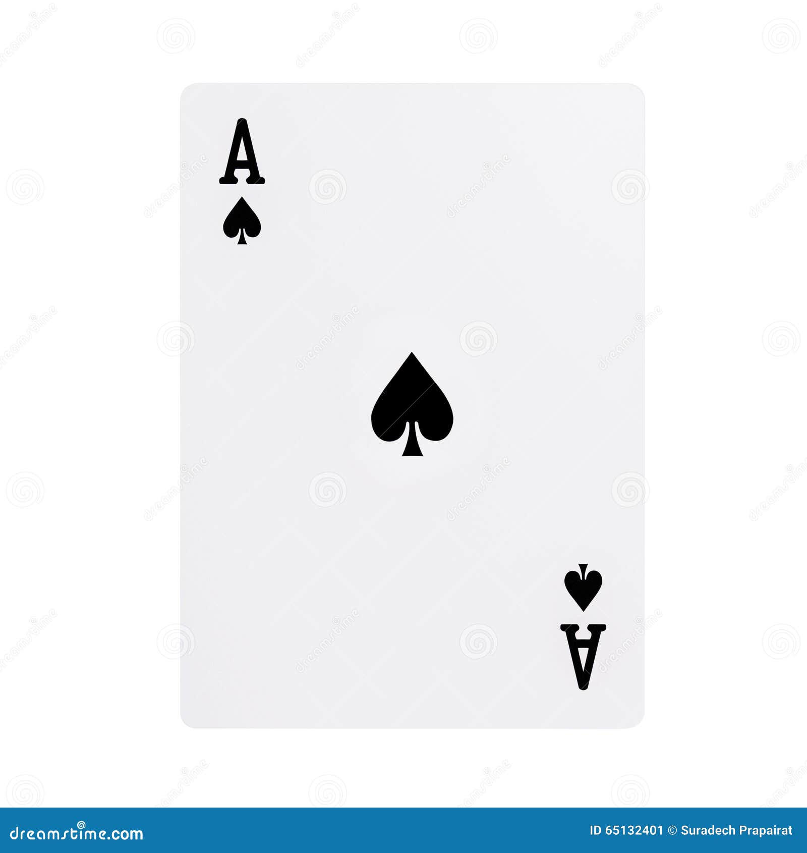 As De Pique Jouant La Carte Image stock - Image du chance, verticale ...