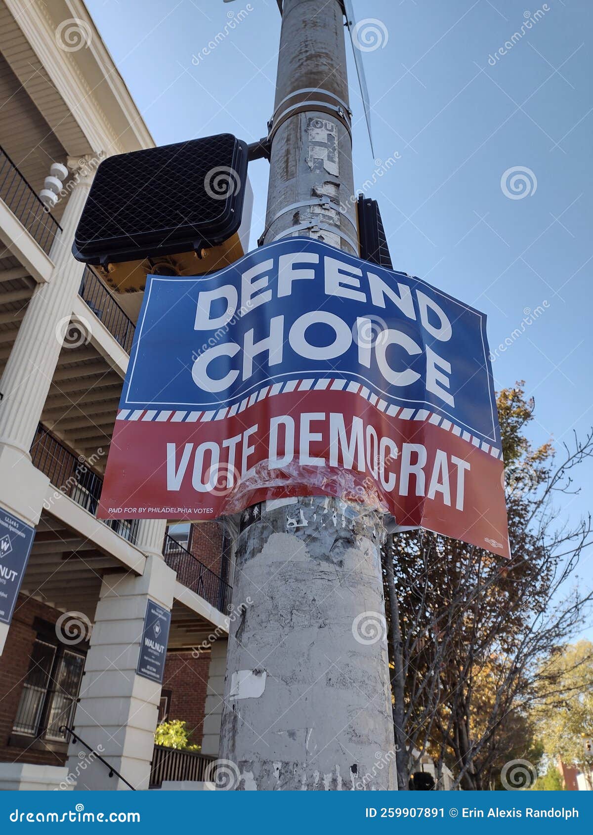 Defend Choice, Vote Democrat Sign, Philadelphia, PA, USA Editorial ... Defend Choice, Vote Democrat Sign, Philadelphia, PA, USA Editorial ...