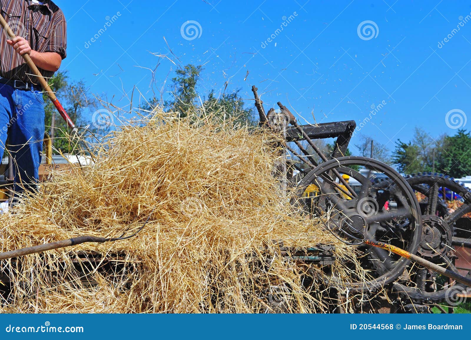 As the hay flies stock photo. Image of farming, belt - 20544568