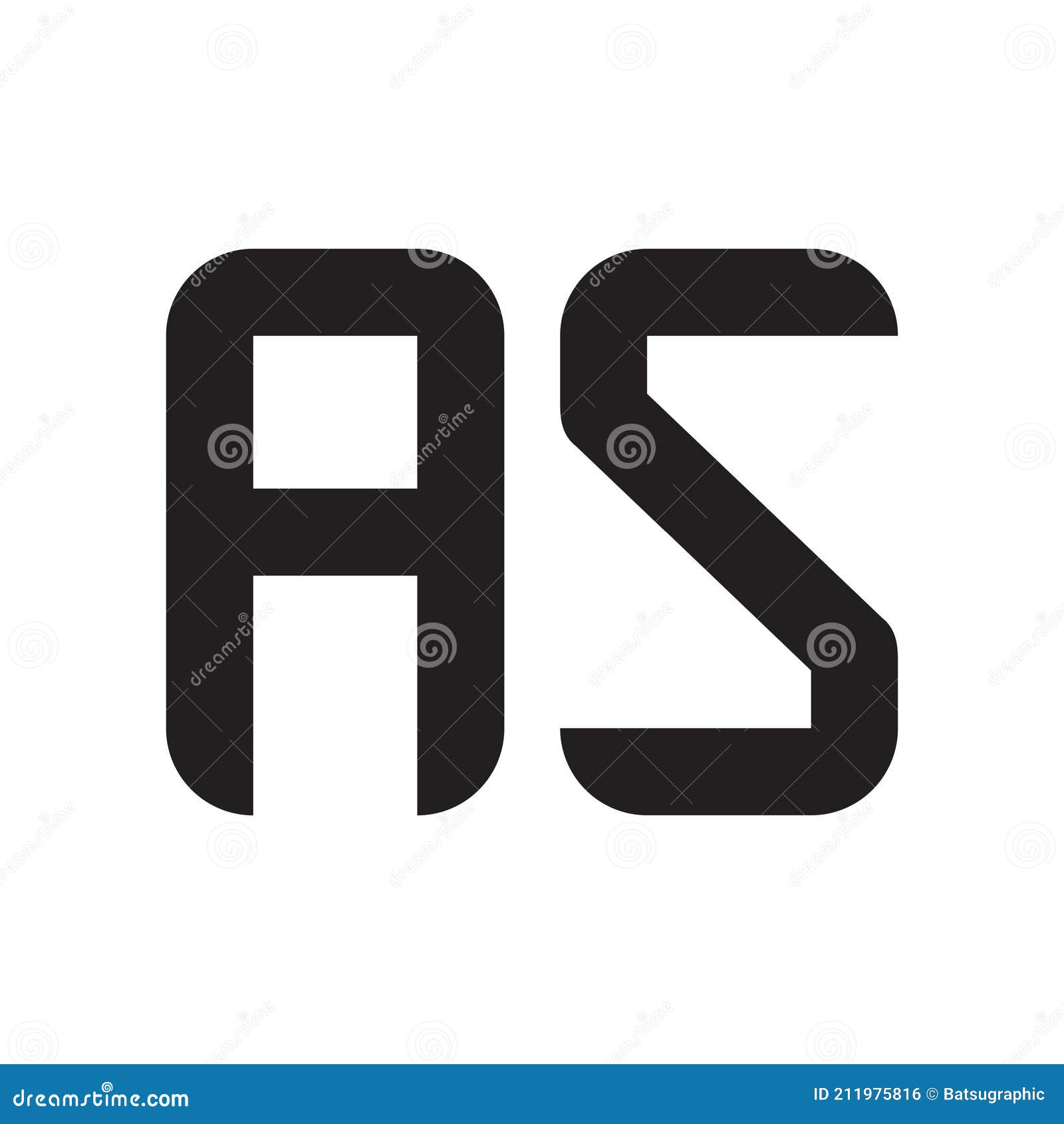 As Initial Letter Vector Logo Icon Stock Vector - Illustration of ...