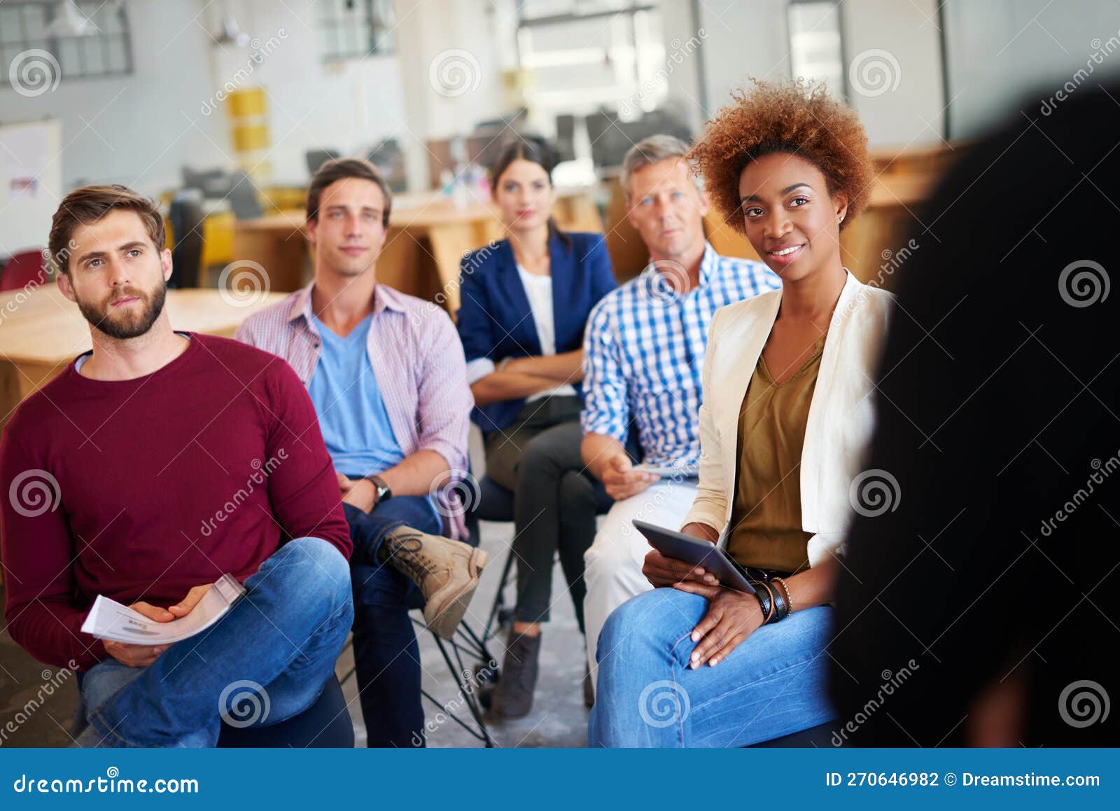 As Knowledge Increases, Wonder Deepens. a Group of Colleagues Listening ...