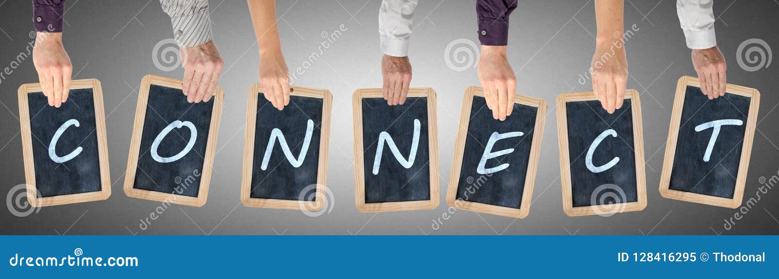 As Letras Da Palavra Conectam Escrito Em Quadros Imagem de Stock ...