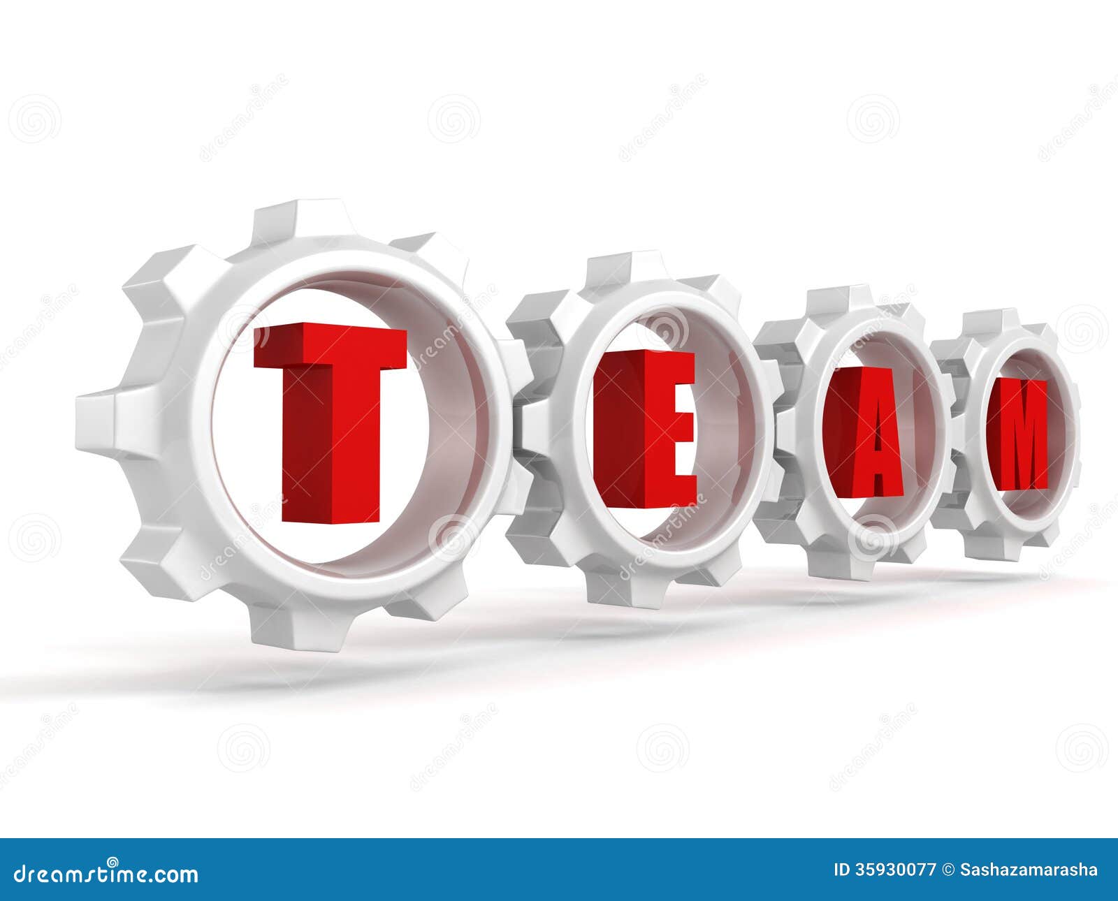 As Letras Vermelhas Da Palavra TEAM E O Trabalho Branco Conecta As ...