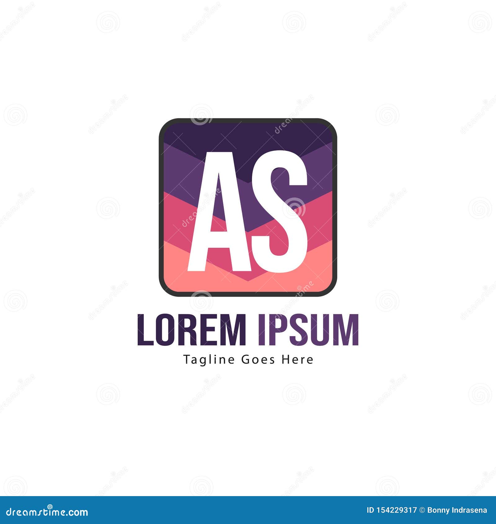 AS Letter Logo Design. Creative Modern AS Letters Icon Illustration ...