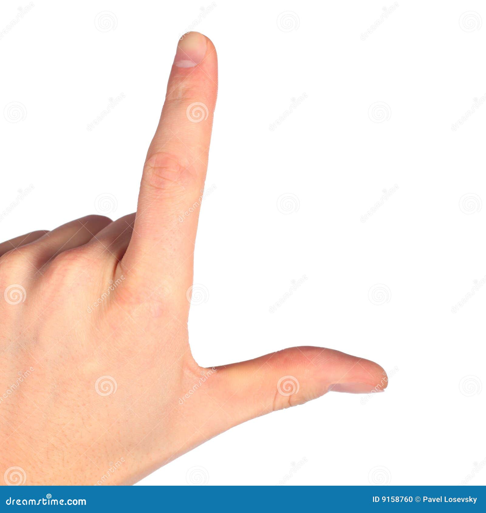 As Mãos Representam a Letra L Foto de Stock - Imagem de aprenda, branco ...