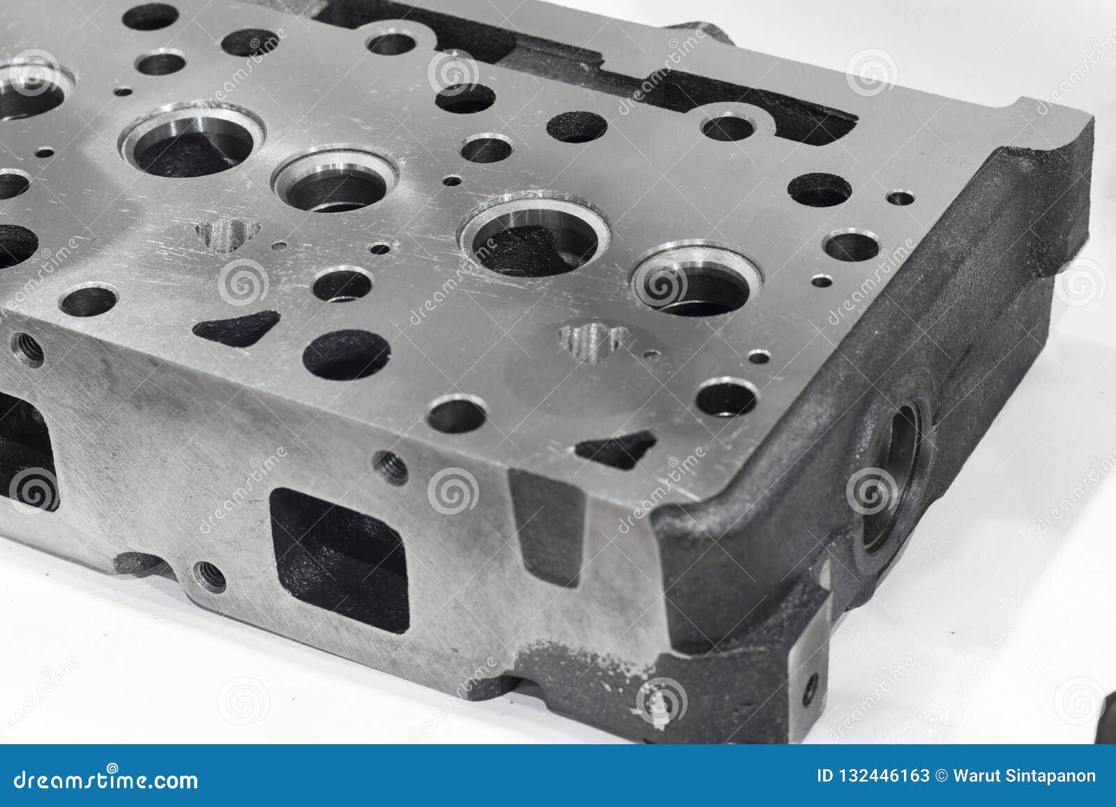 As Machined Head Cylinder from Iron Casting Stock Image - Image of ...