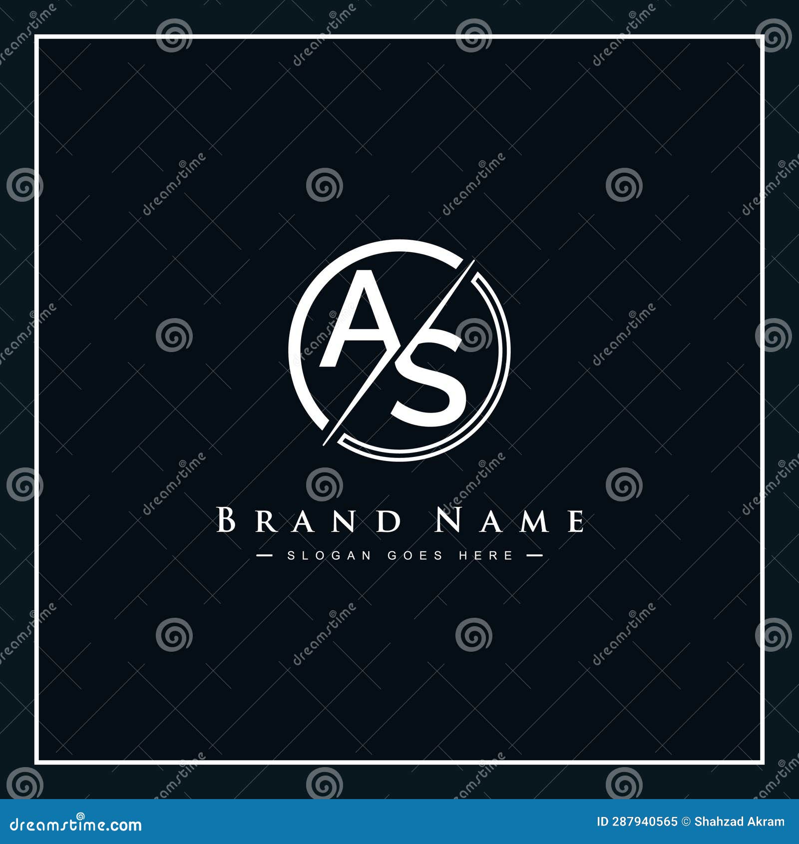 AS Minimal Vector Logo - Simple Business Logo for Monogram a and S ...