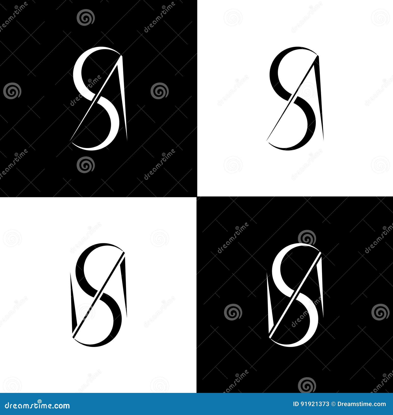 As monogram stock vector. Illustration of graphic, asmonogram - 91921373