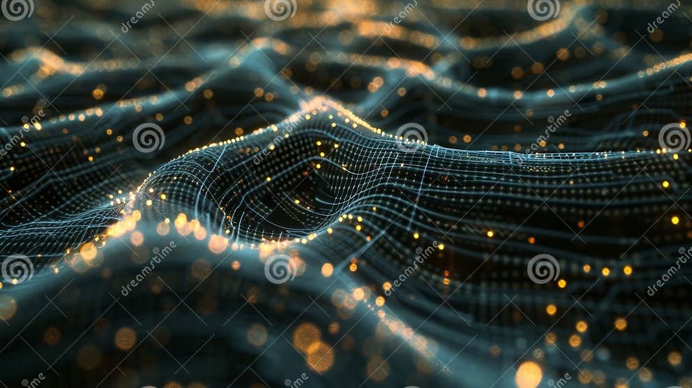 As the Neural Network Progresses through the Layers of Data New Connections and Pathways Form ...