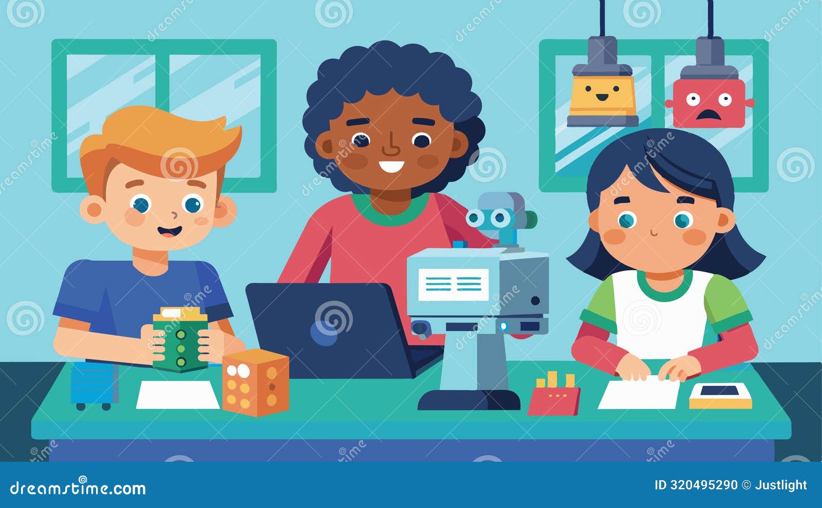 As Part of a Coding Club Elementary Students Use a 3D Printer To Create and Print Out Their Own ...