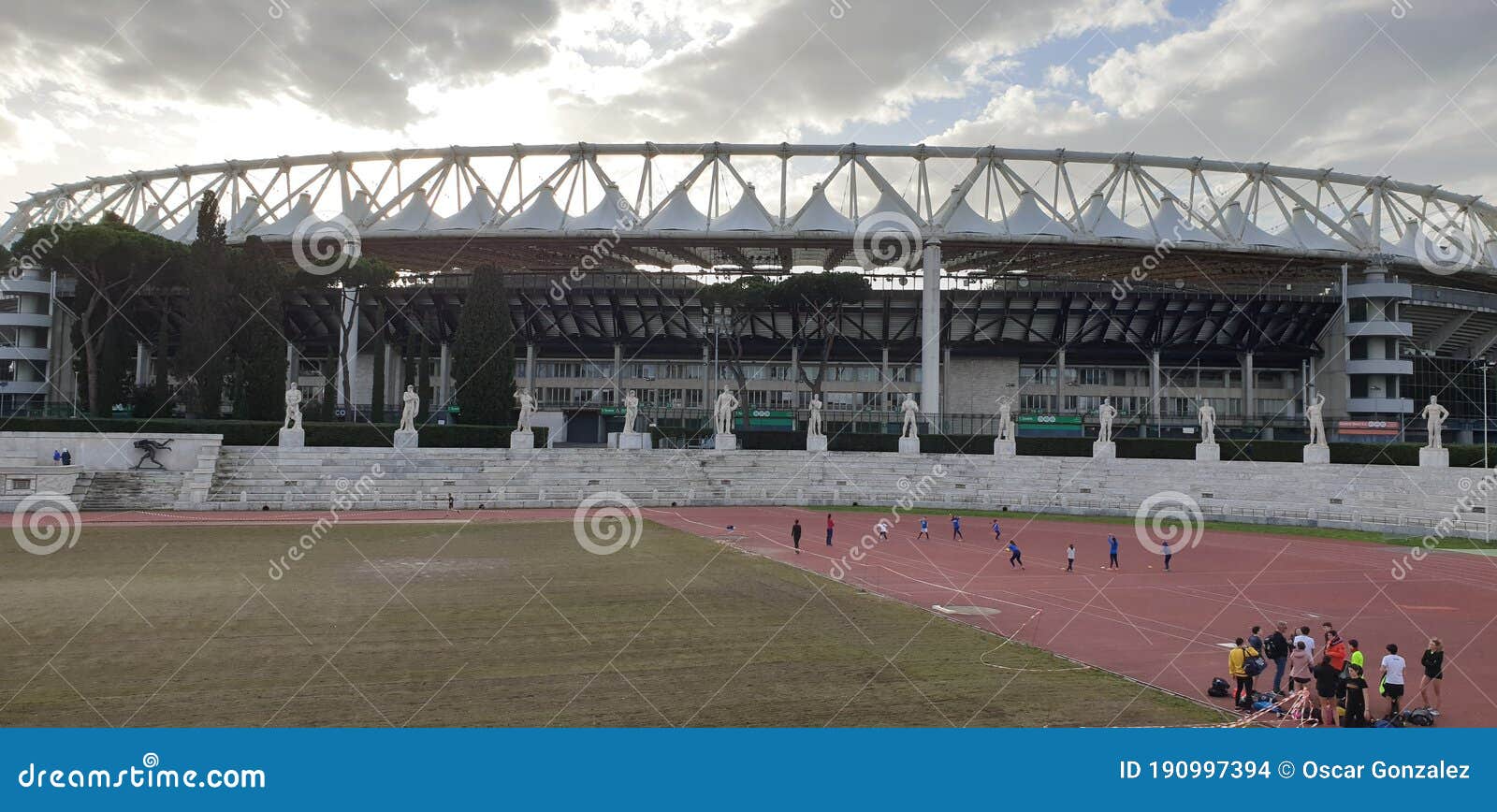 As Roma stadium editorial stock image. Image of sports - 190997394