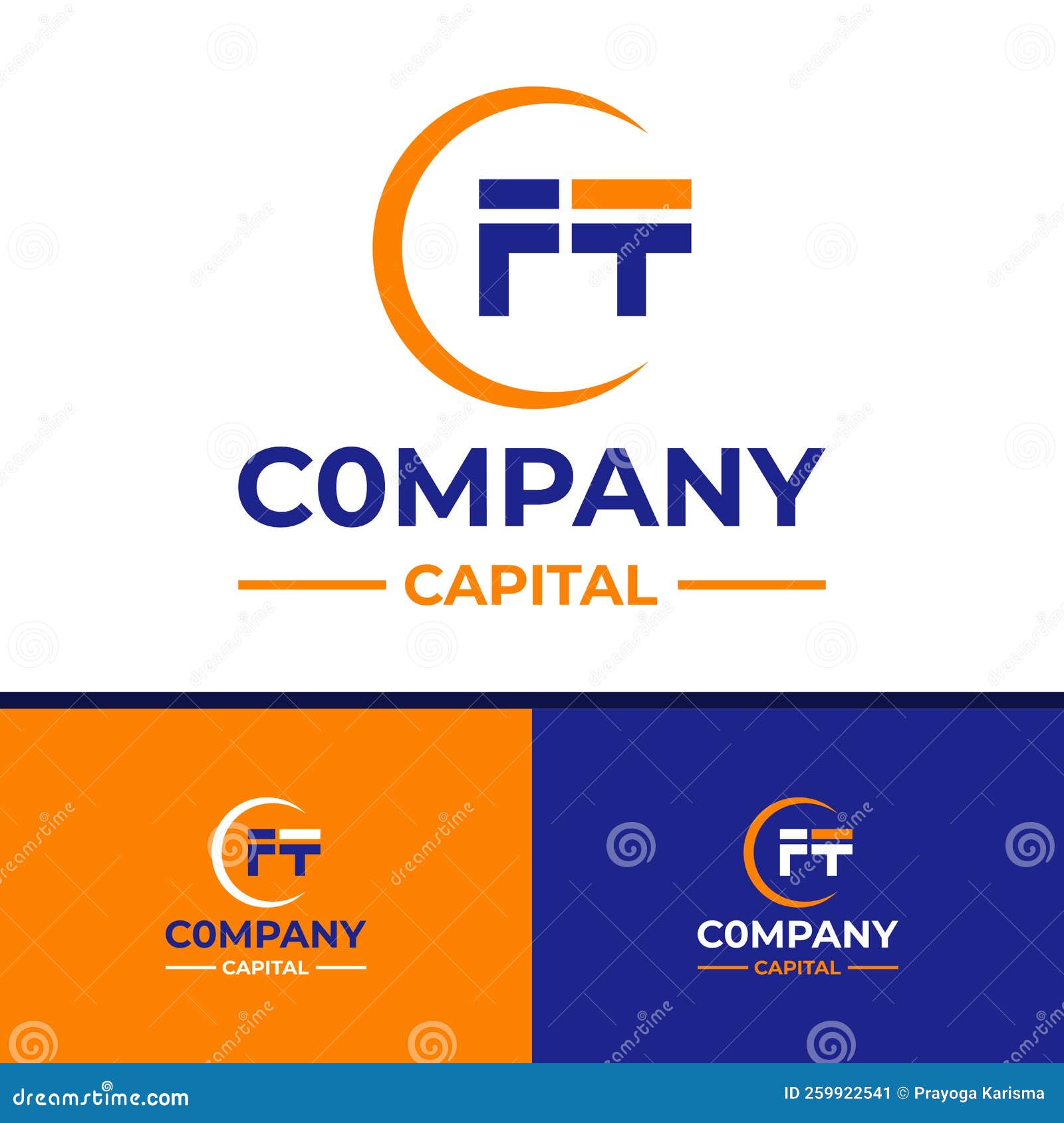 Letter FT Monogram Financial Logo Stock Vector - Illustration of banner ...