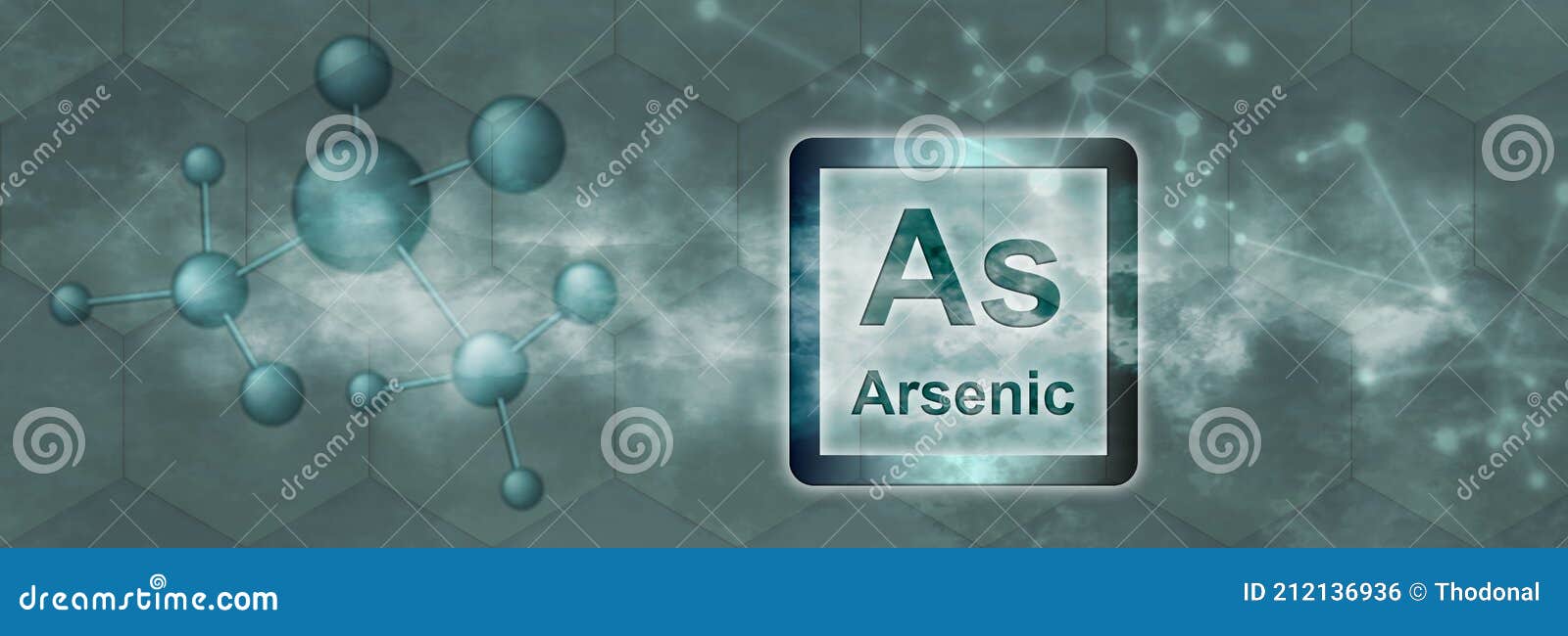 As Symbol. Arsenic Chemical Element Stock Illustration - Illustration ...