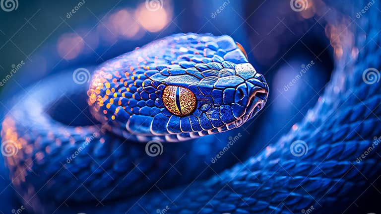 As a Symbol of Coding and Data Manipulation, a Snake Covered in Binary Code Represents Python ...