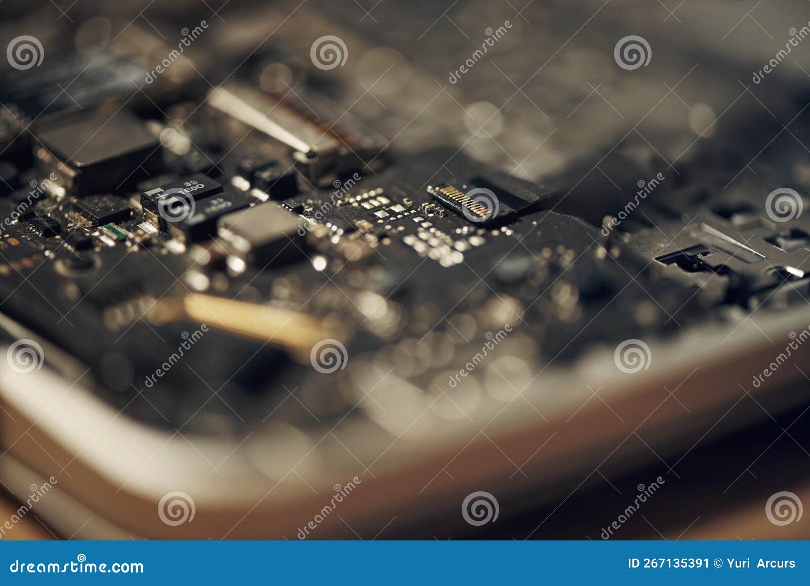 As Technology Advances, so Does Life. Computer Hardware on a Table ...