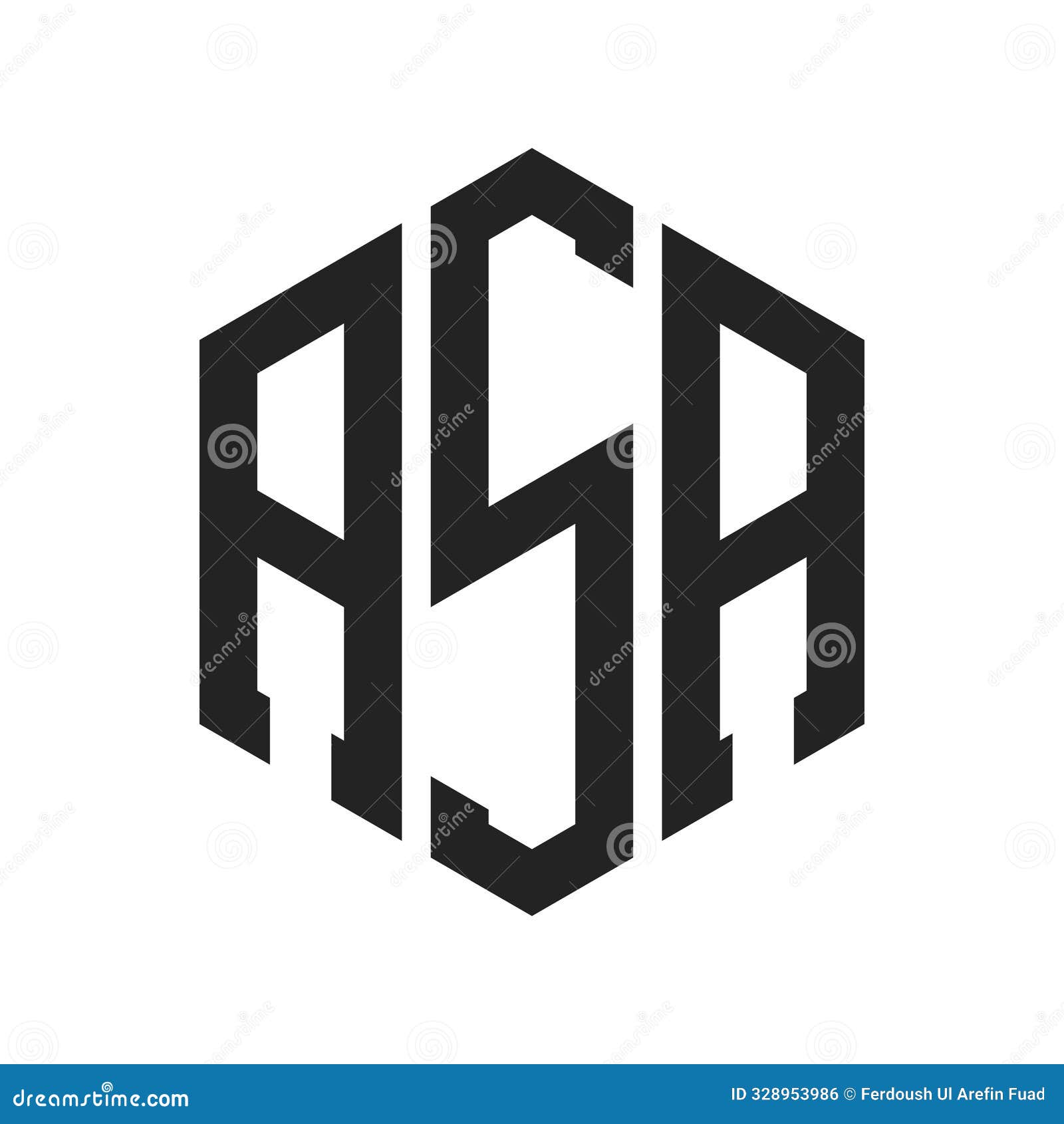 ASA Logo Design. Initial Letter ASA Monogram Logo Using Hexagon Shape ...