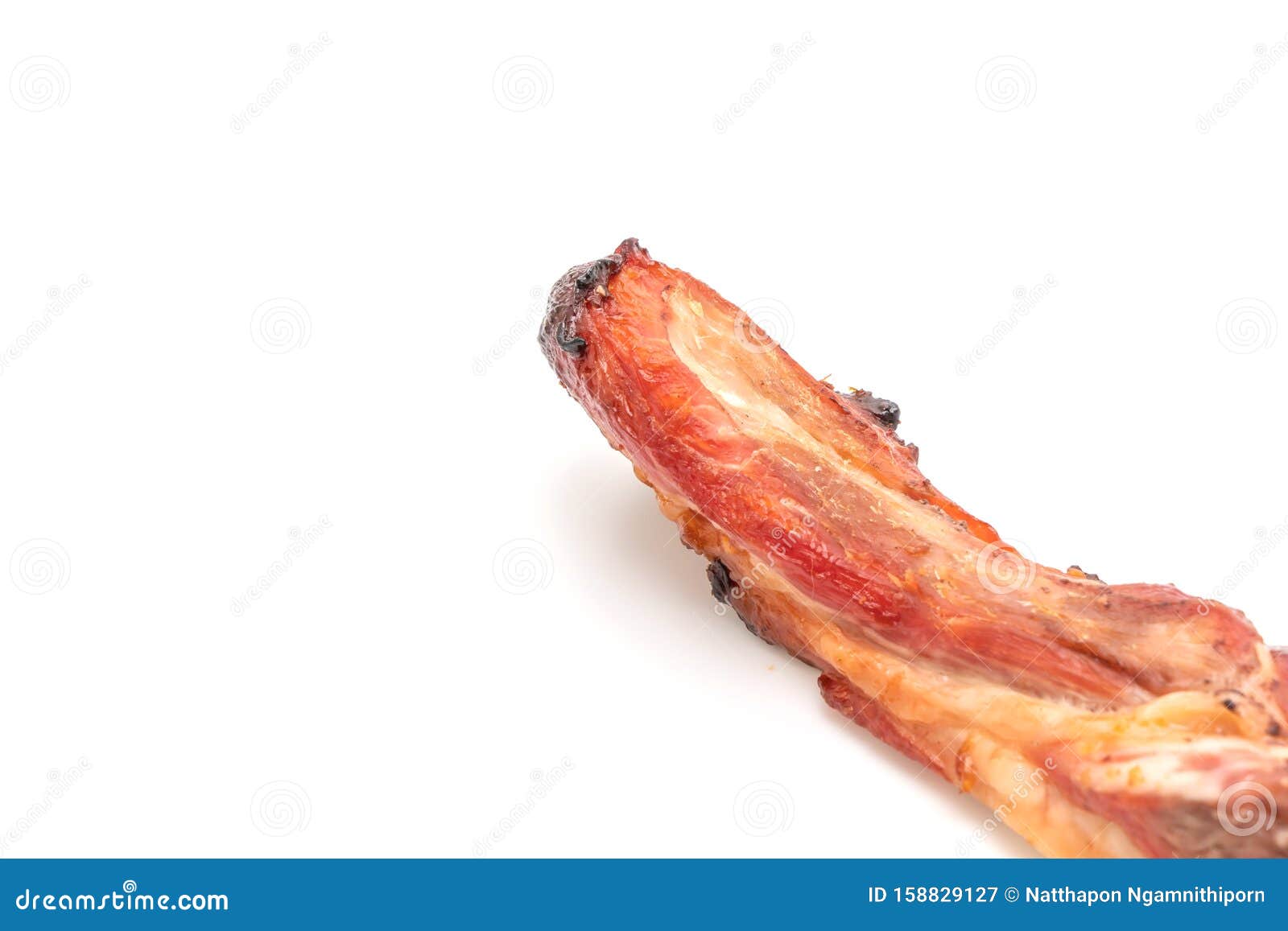 Asado de cerdo rojo imagen de archivo. Imagen de vientre - 158829127