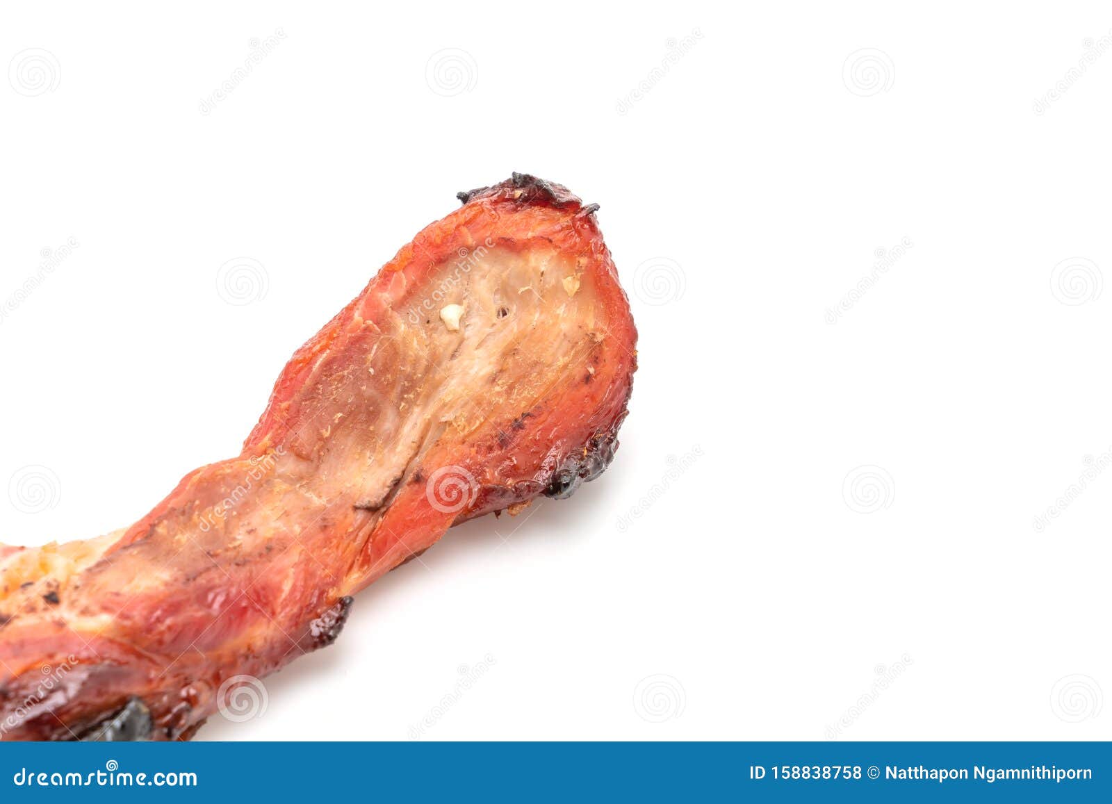 Asado de cerdo rojo foto de archivo. Imagen de asador - 158838758