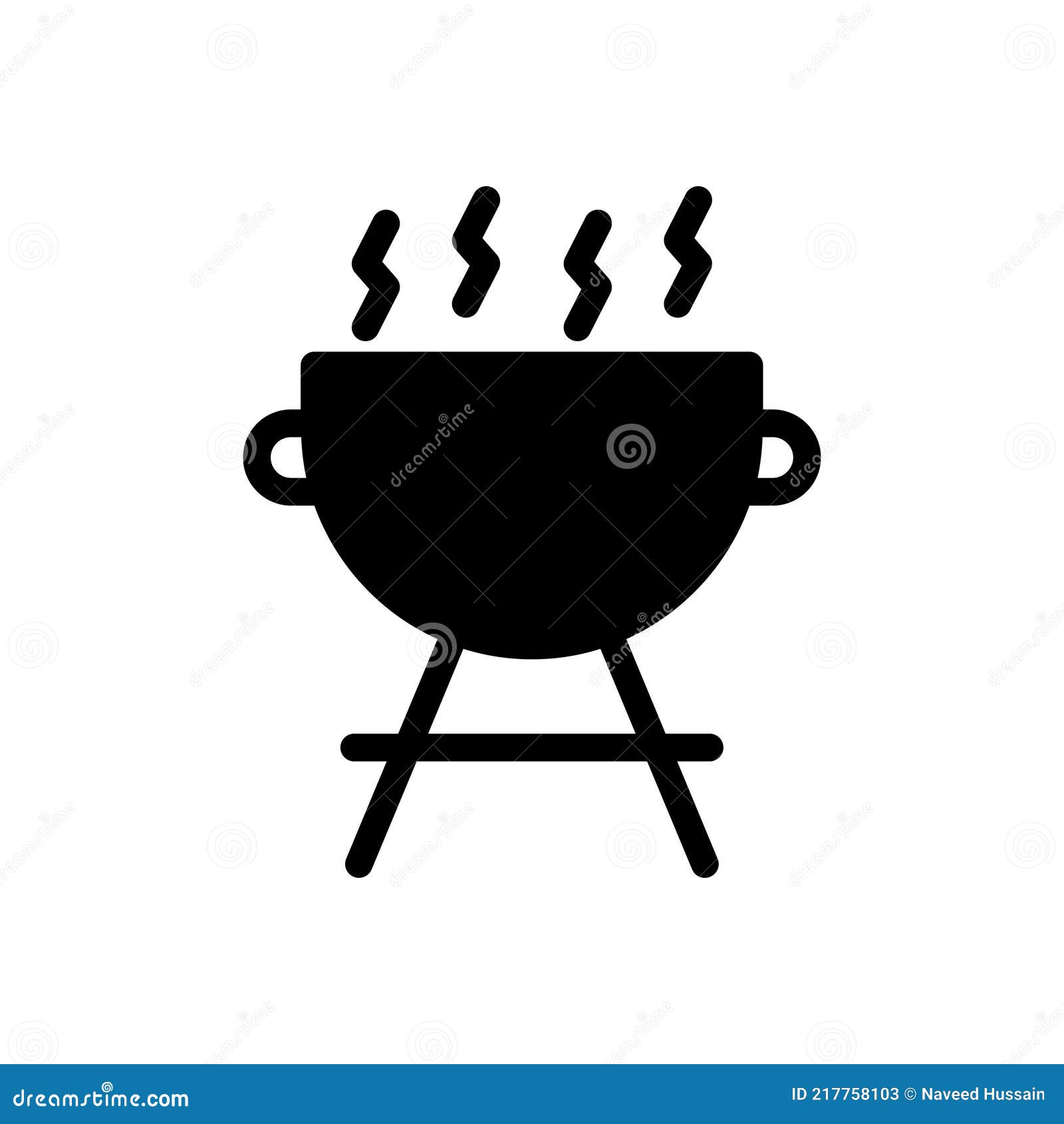 Asado ilustración del vector. Ilustración de asador - 217758103