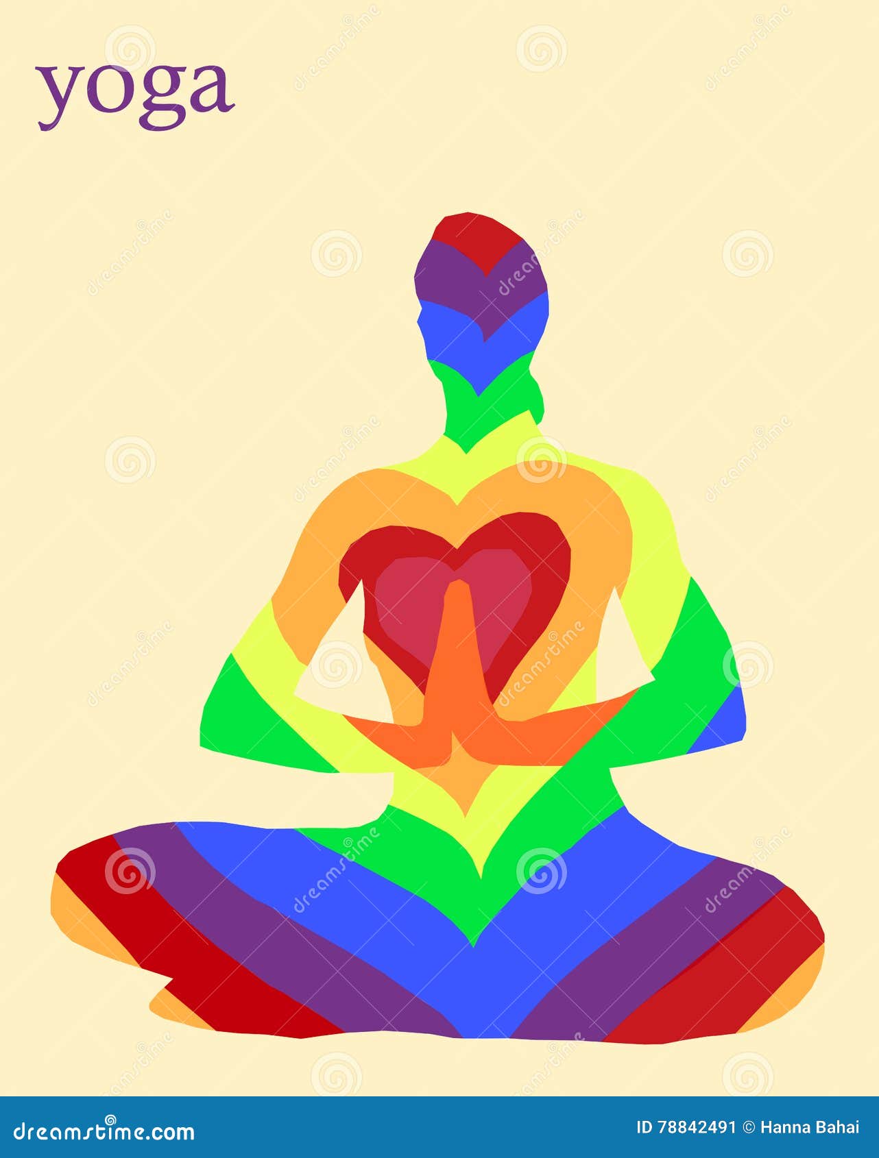 Asana yoga stock illustration. Illustration of exercise - 78842491