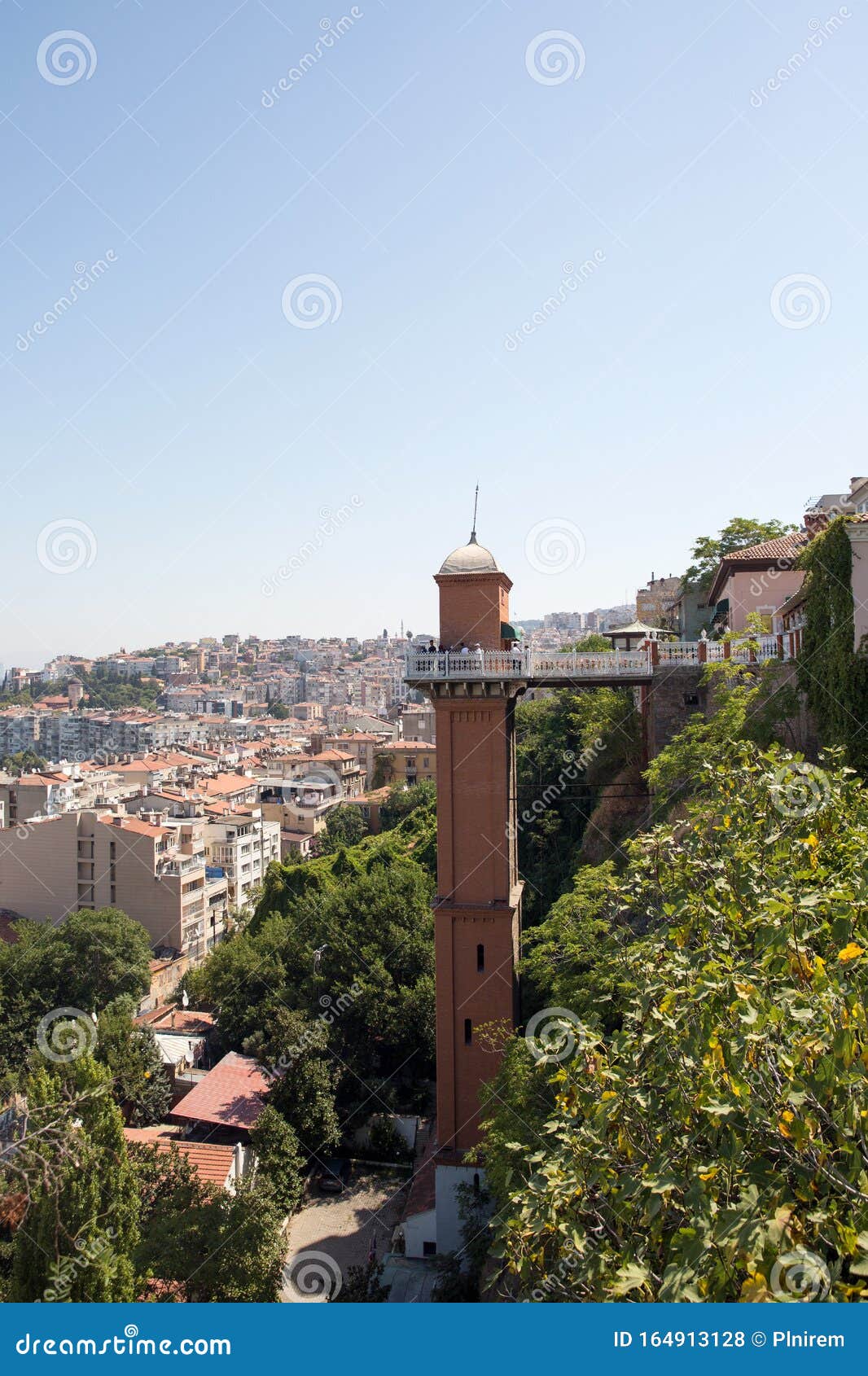 Asansor Elevator is a Historical Building in Izmir Stock Photo - Image ...