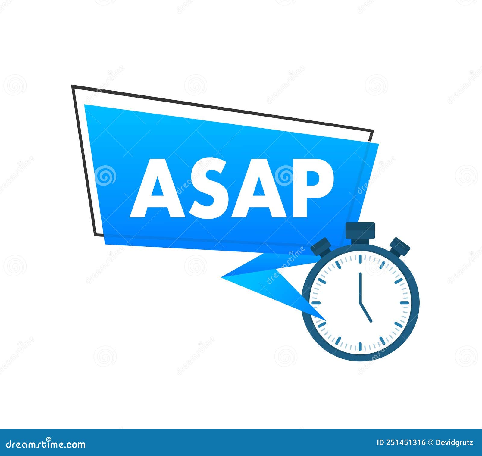 ASAP - As Soon As Possible. Online Advertising Stock Vector ...