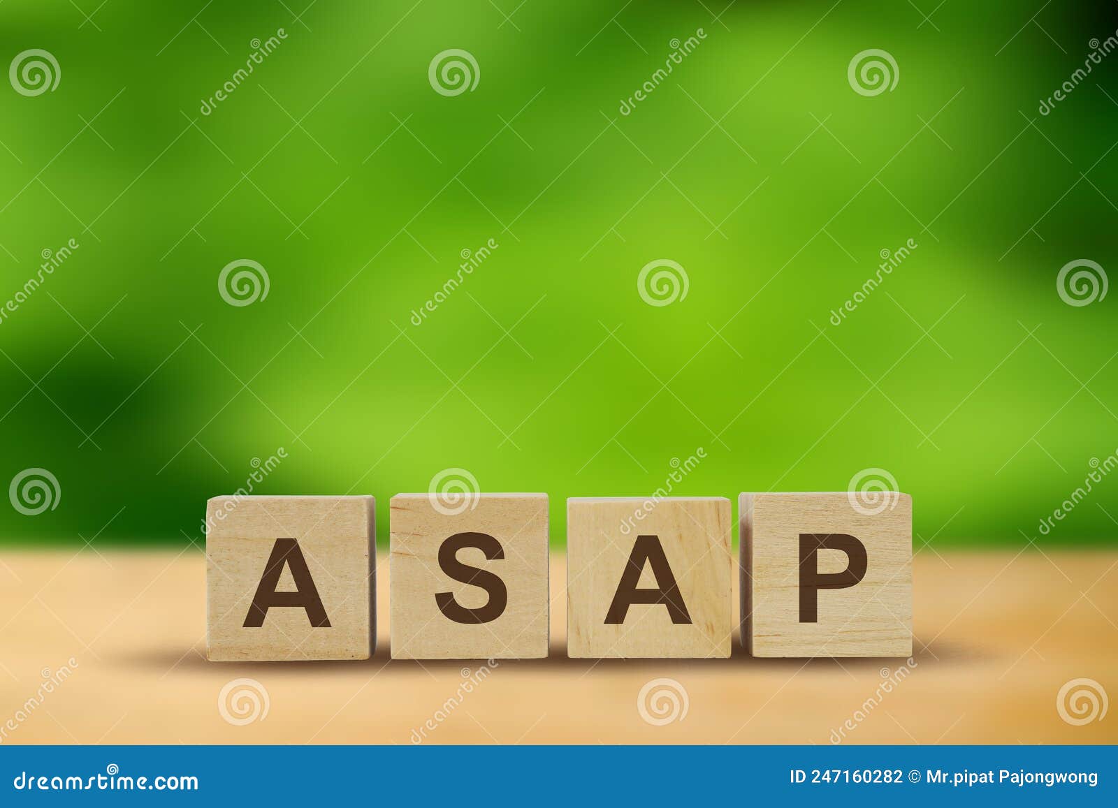ASAP on Word Letters Cube, As Soon As Possible, Business Concepts Stock ...