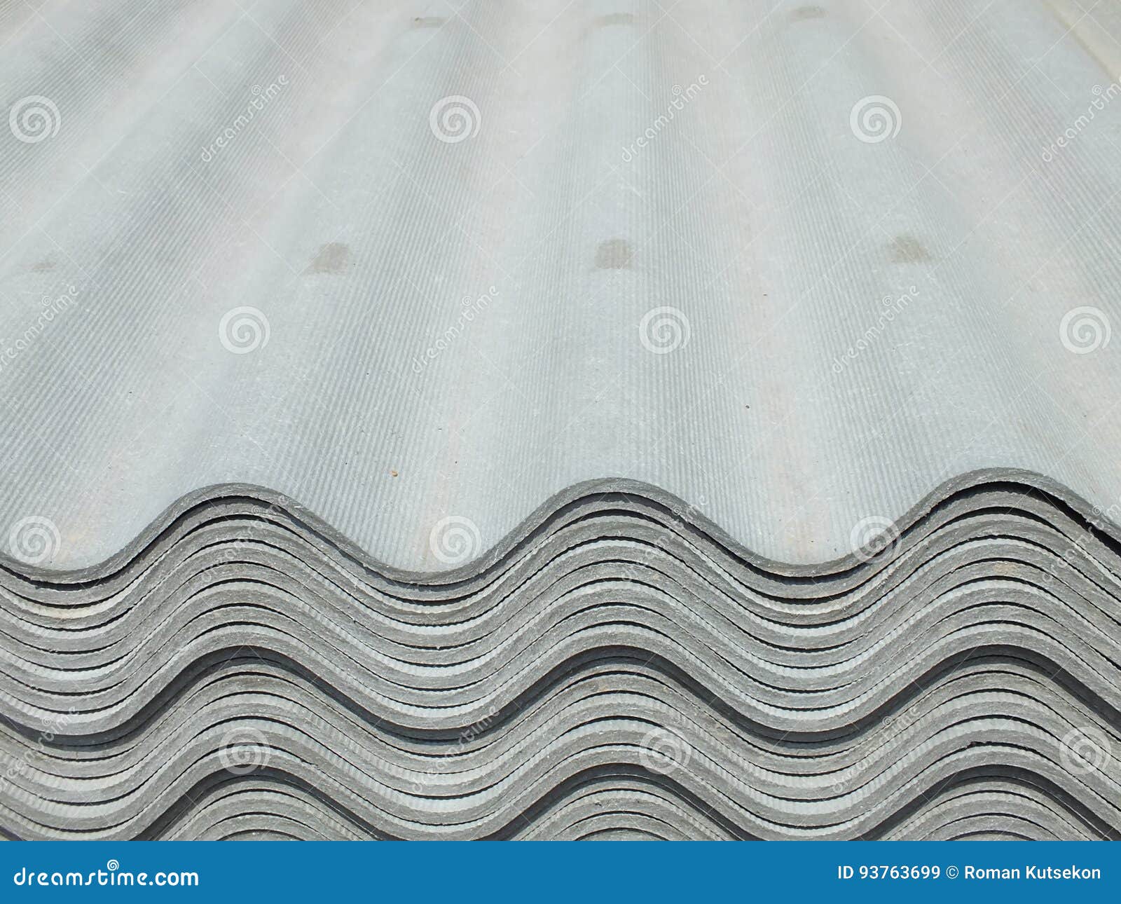 Asbestos-cement tiles stock image. Image of roof, disease - 93763699