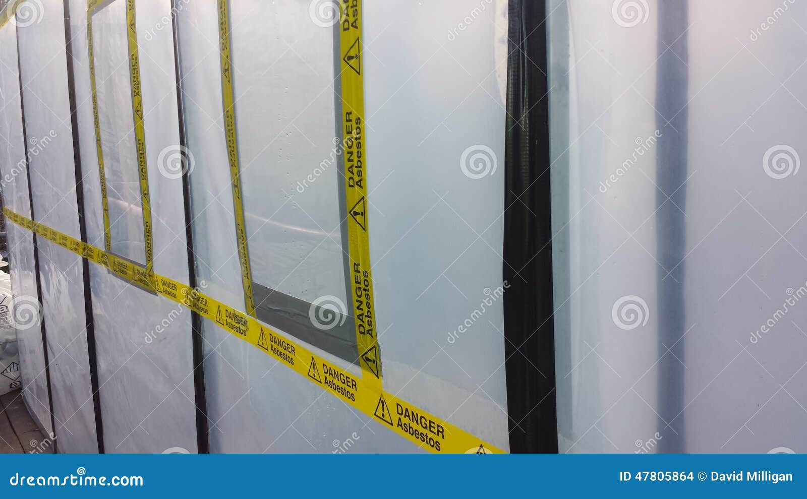 Asbestos enclosure stock photo. Image of asbestos, safety - 47805864
