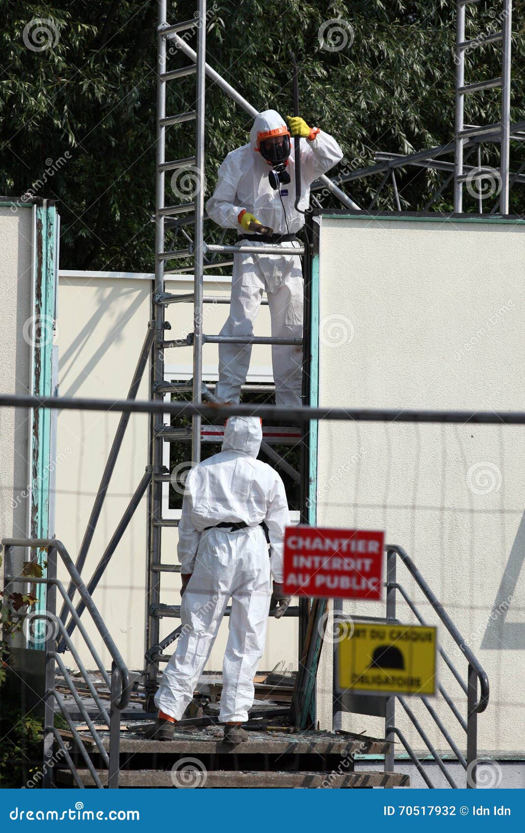 Asbestos removal editorial photography. Image of technician - 70517932