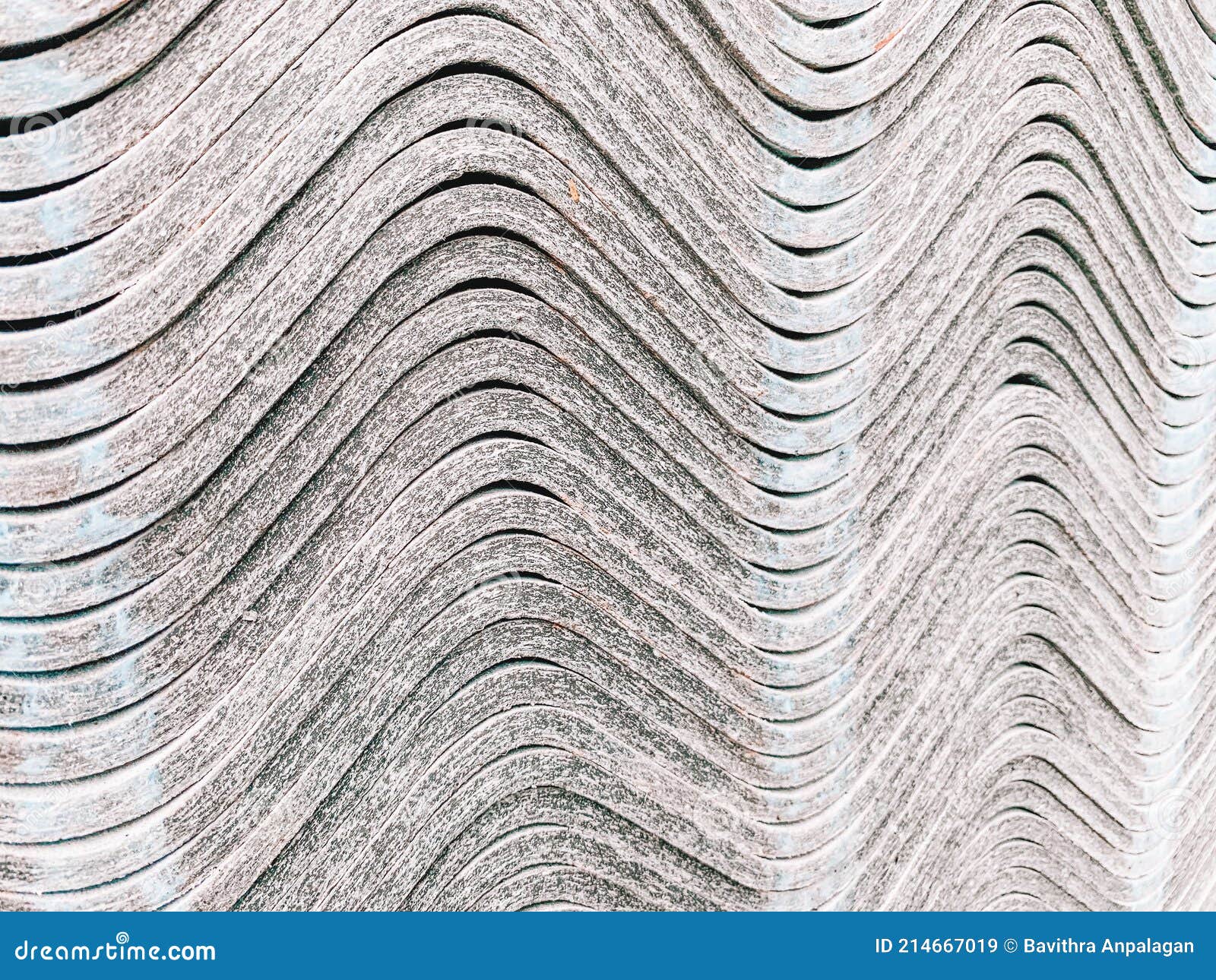 Asbestos roof stock image. Image of asbestoscement, demolition - 214667019