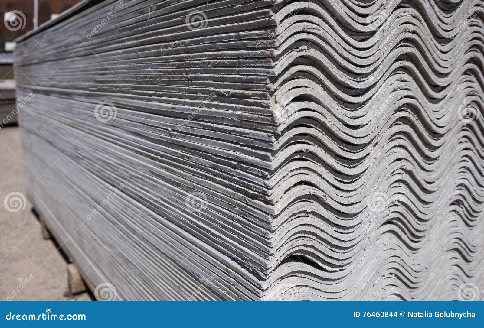 Asbestos Slate Roofing Sheets Stock Photo - Image of background ...