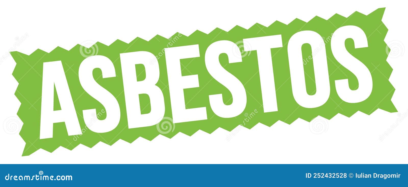 ASBESTOS Text Written on Green Stamp Sign Stock Illustration ...