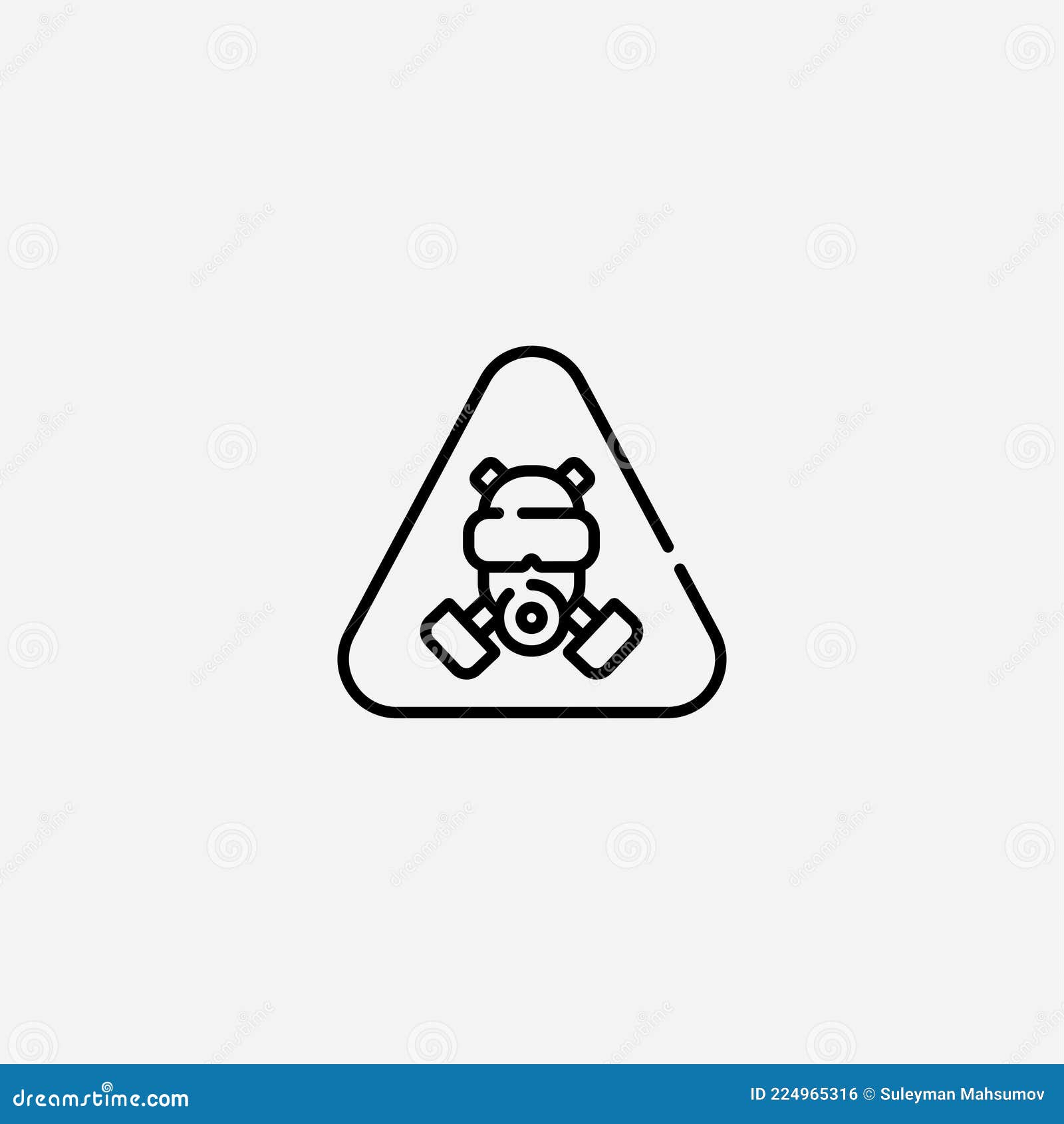 Asbestos Vector Icon Sign Symbol Stock Vector - Illustration of ...