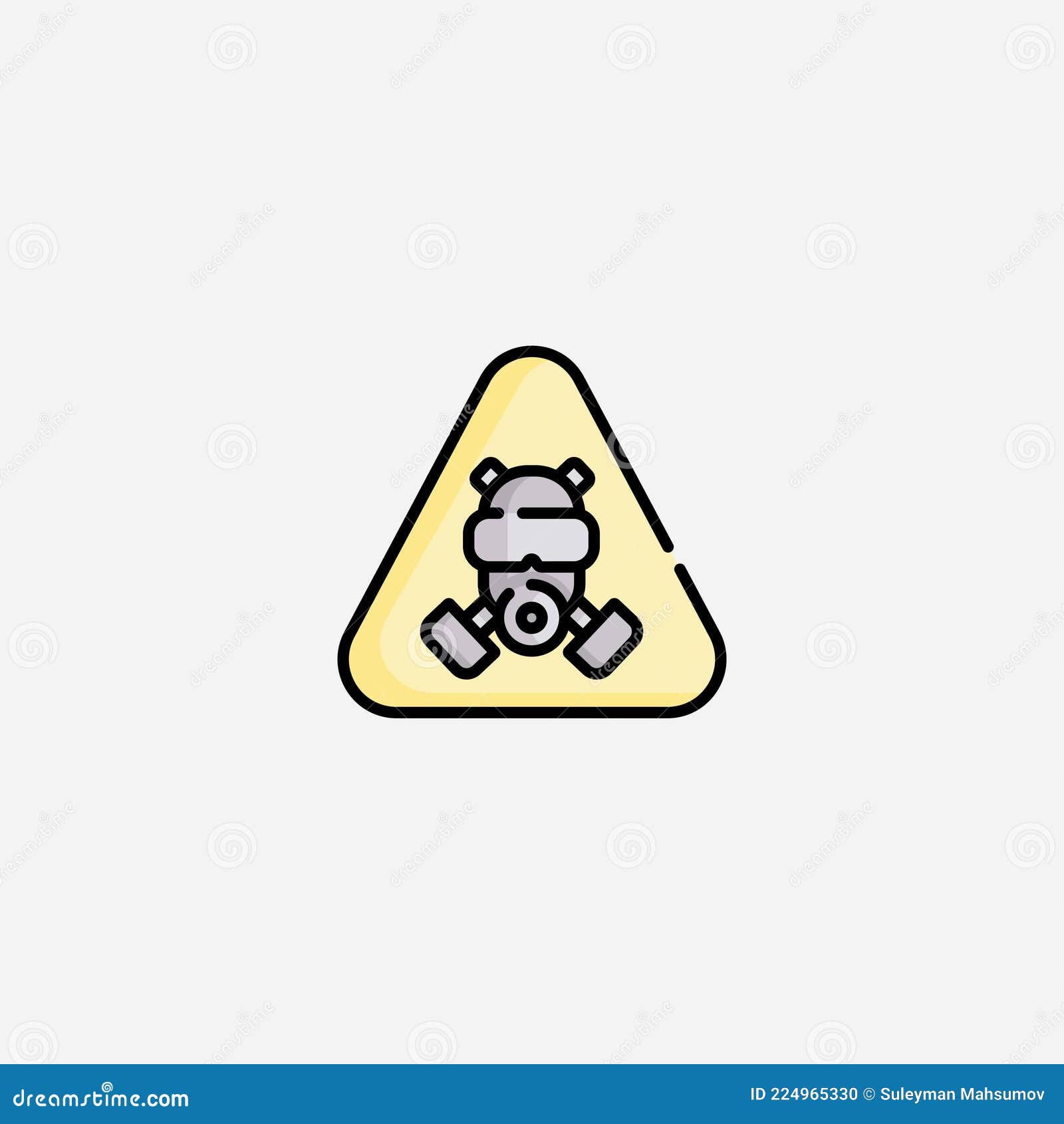 Asbestos Vector Icon Sign Symbol Stock Vector - Illustration of ...