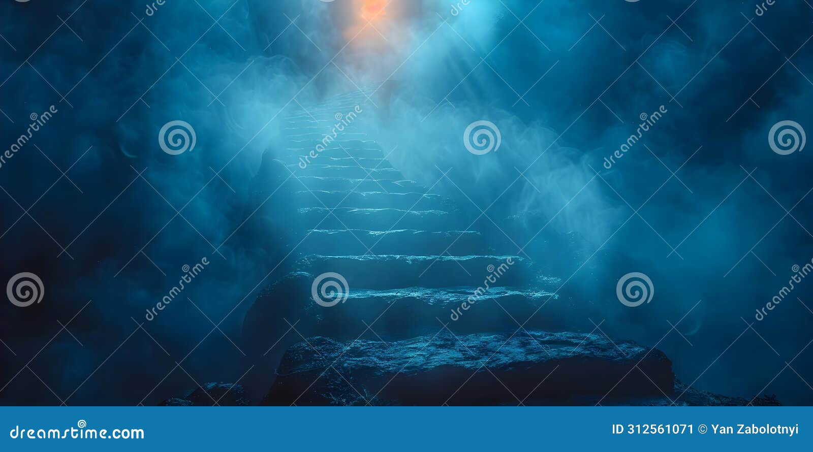 Ascend To Success: a Dramatic Staircase Leading To a Bright Light ...