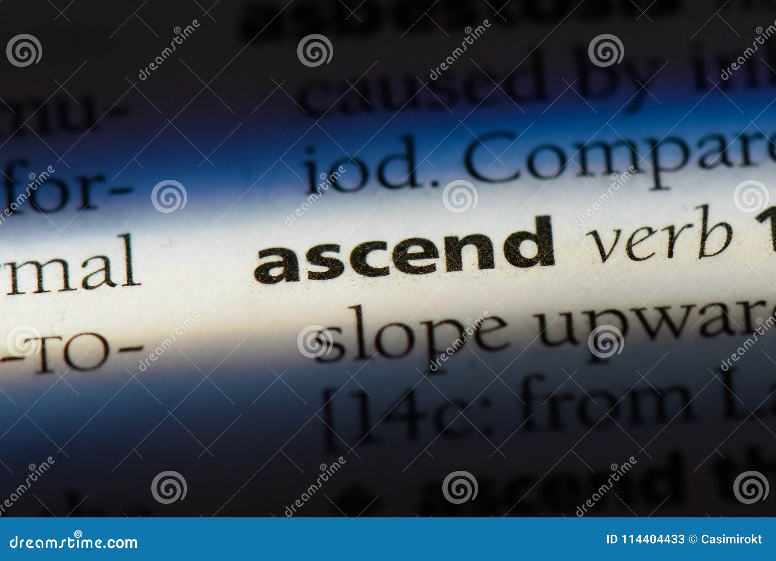 Ascend stock image. Image of macro, closeup, word, definition - 114404433