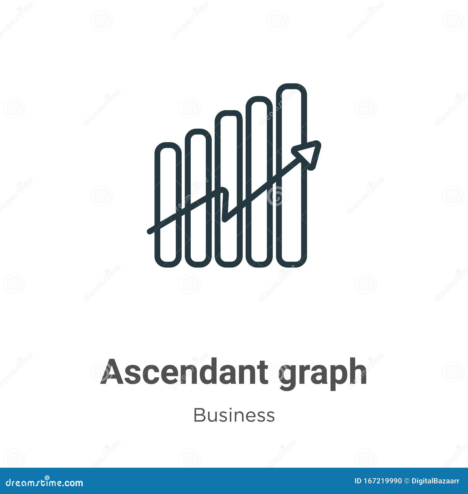 Graph Outline Stroke Symbol Icons Cartoon Vector | CartoonDealer.com ...