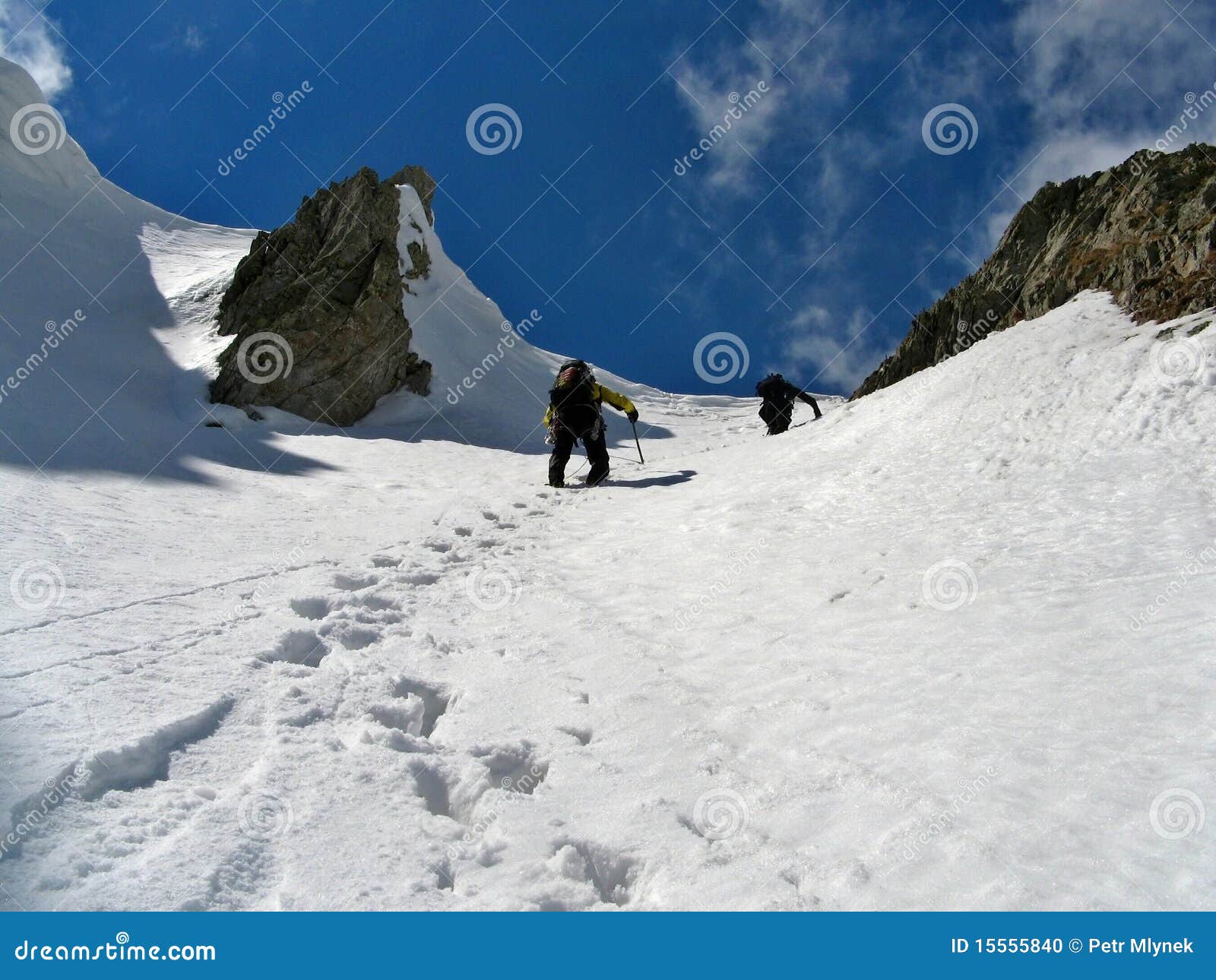 Ascending stock photo. Image of danger, mountain, hiking - 15555840